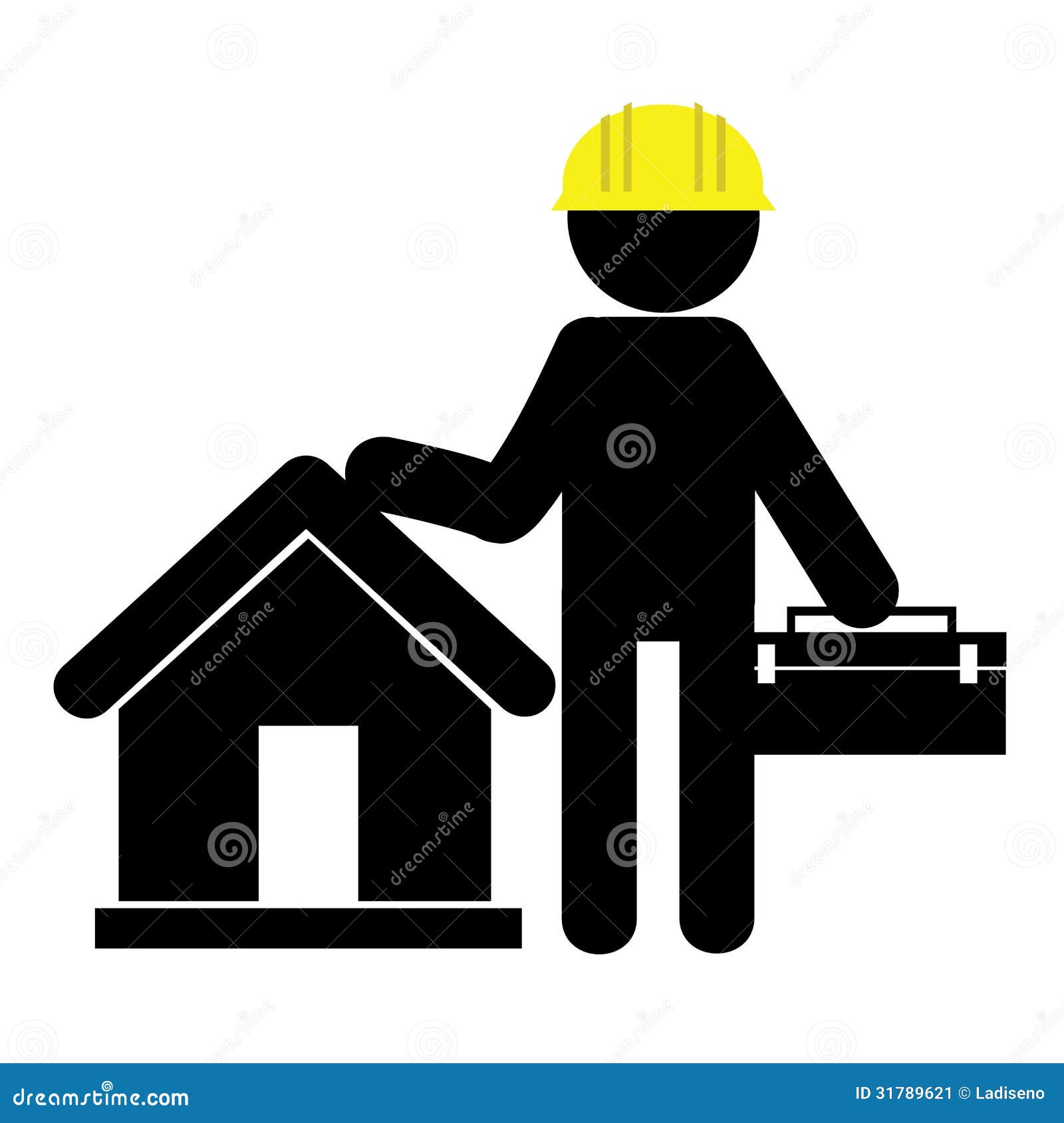 Builder stock vector. Illustration of steel, construction - 31789621