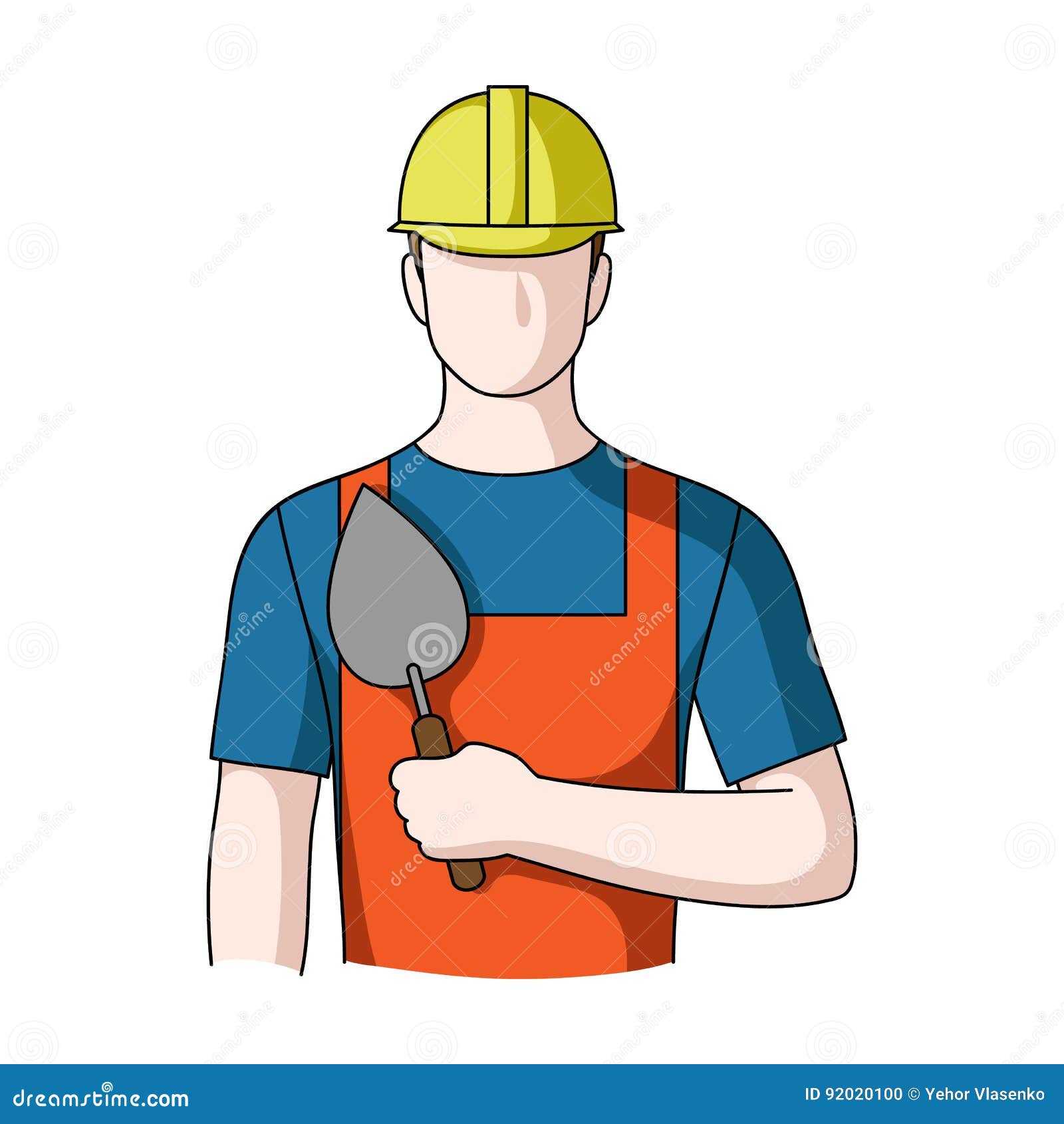Builder Mason.Professions Single Icon in Cartoon Style Vector Symbol ...