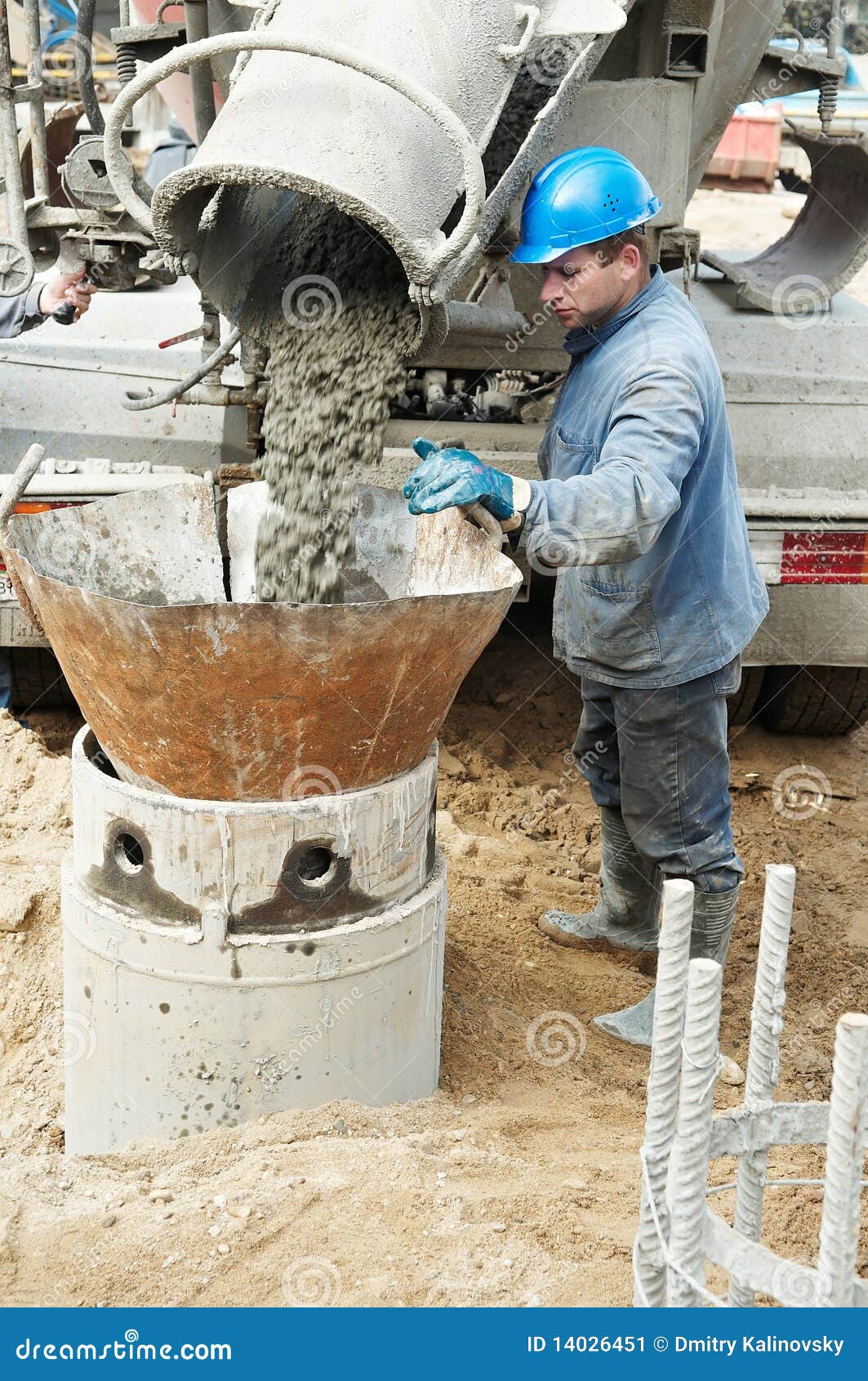 Builder at Piling Construcrion Stock Image - Image of development ...
