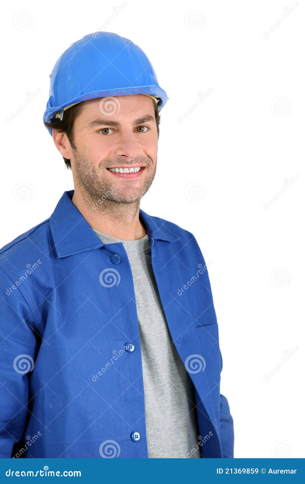 Builder portrait. stock image. Image of view, artisan - 21369859