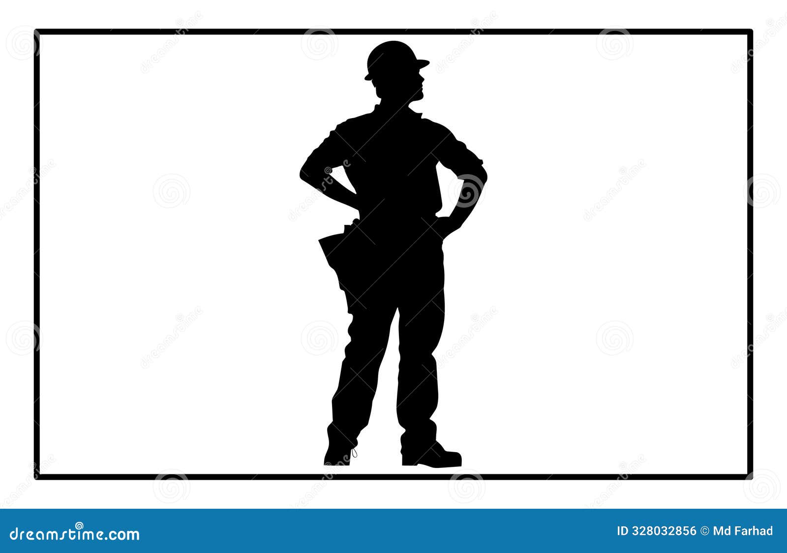 Builder Silhouette - Construction Worker Icon and Clipart Illustration ...