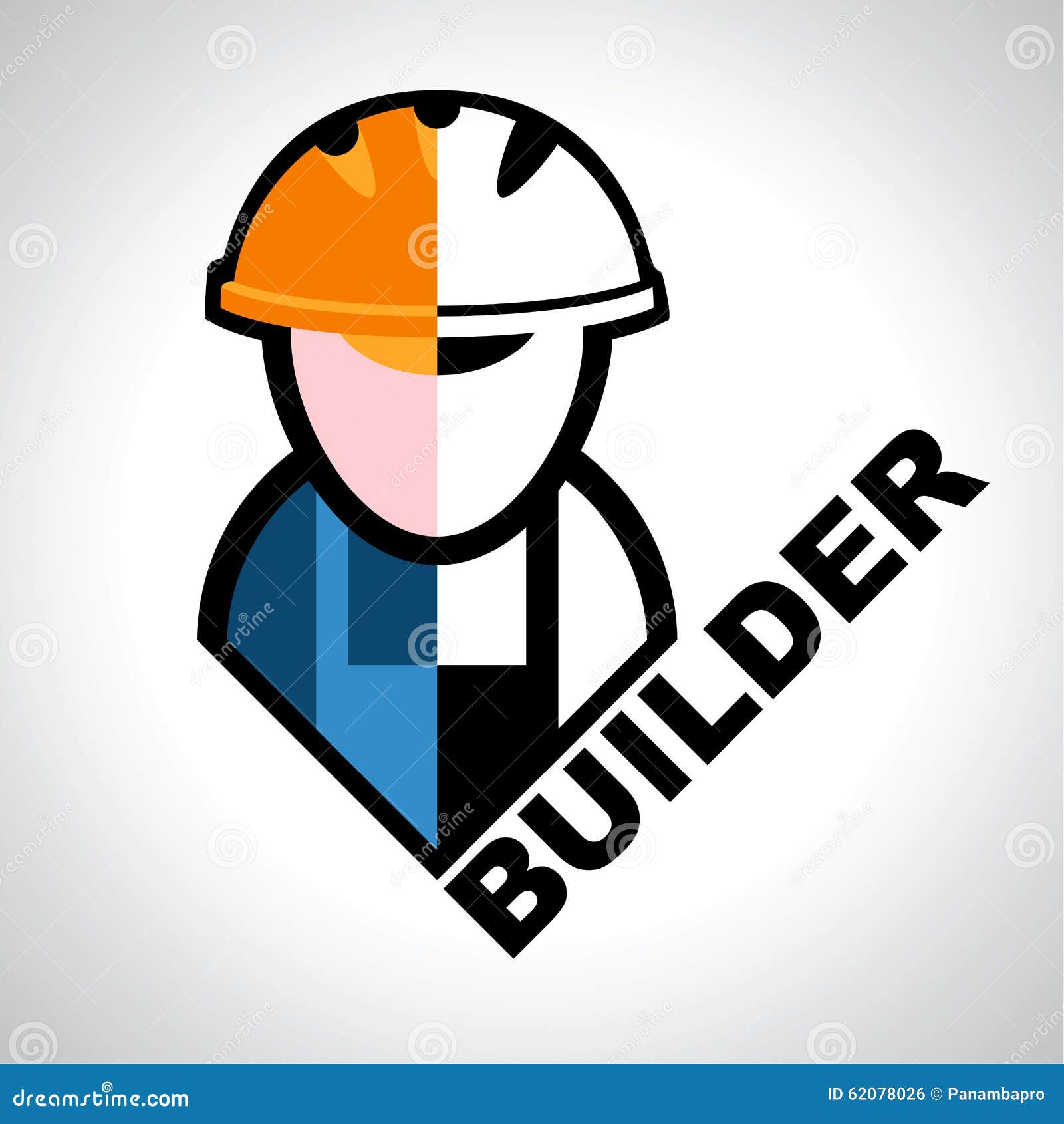 Builder symbol stock vector. Illustration of architecture - 62078026