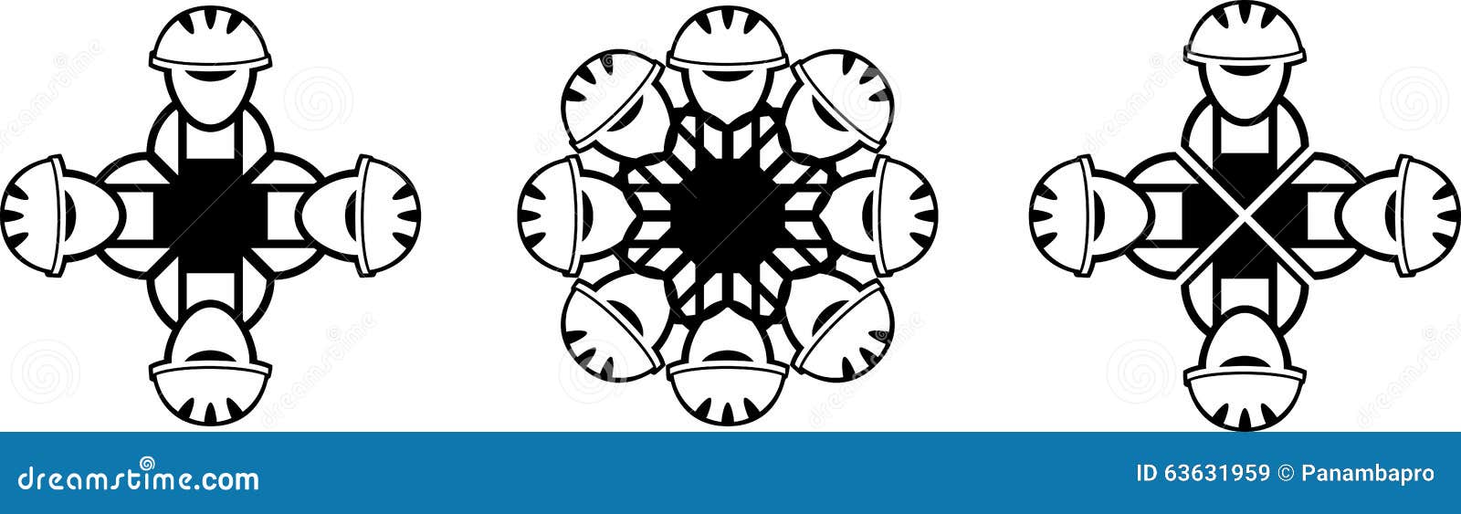 Builder symbols stock vector. Illustration of ornament - 63631959