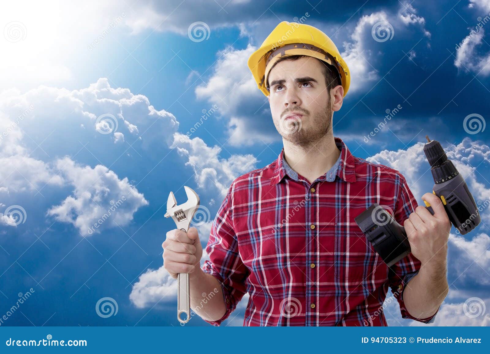 Builder man construction stock image. Image of architect - 94705323