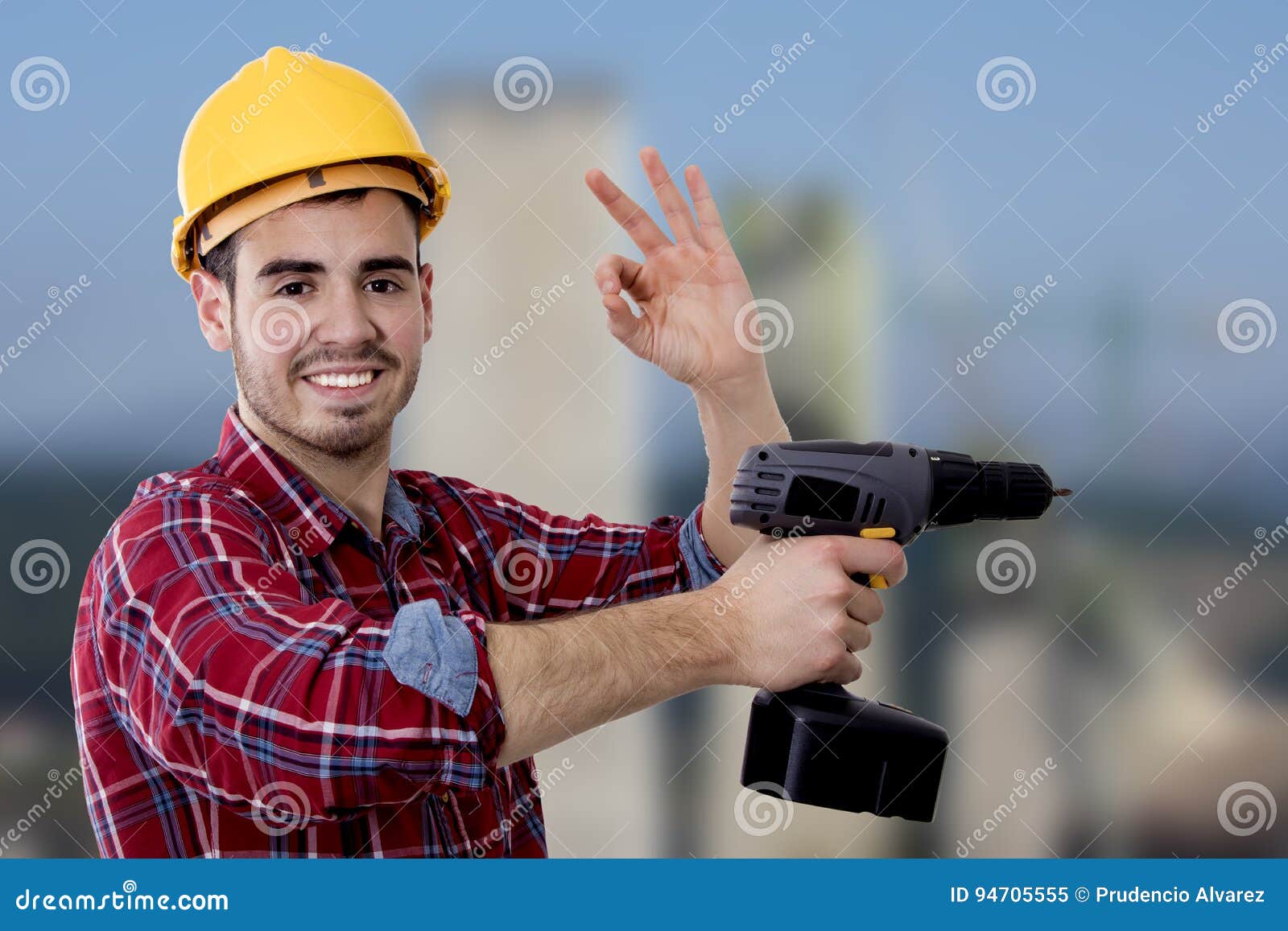 Builder man construction stock image. Image of factory - 94705555