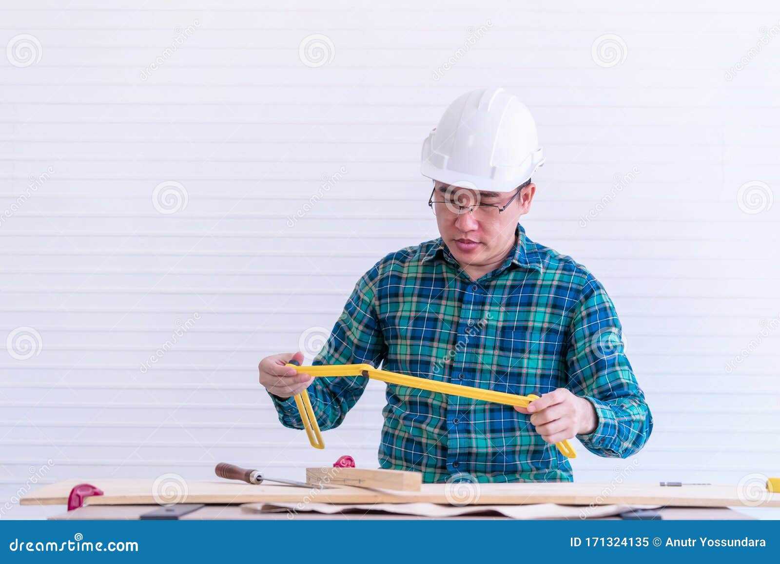 Builder Ruler for Construction Measuring in Home Improvement Workshop ...