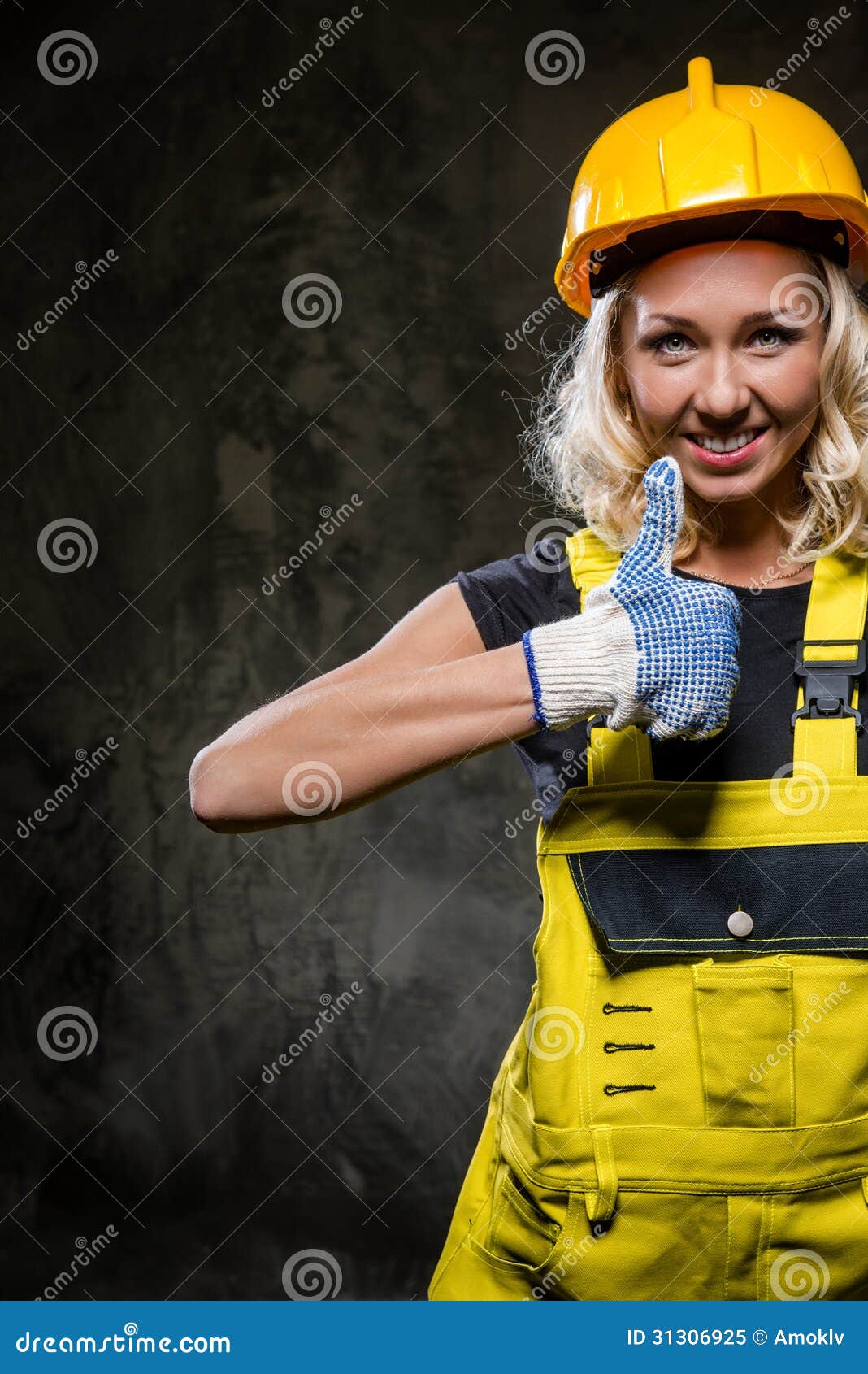 Builder woman stock image. Image of craftsman, contractor - 31306925