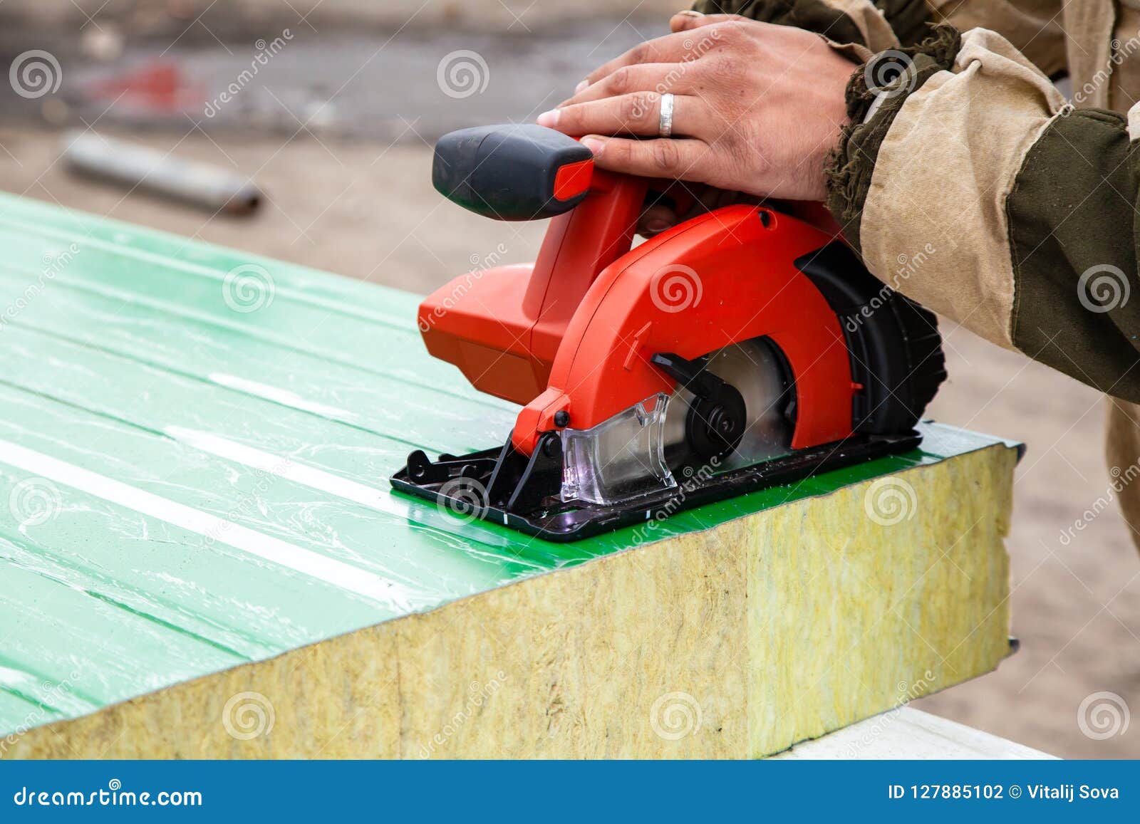 Builder work stock photo. Image of building, modern - 127885102