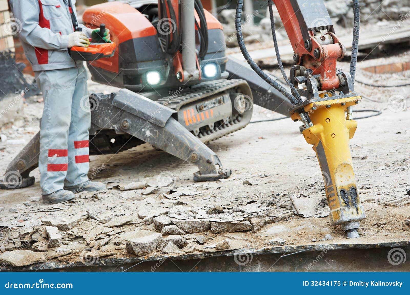 Demolition Machine Royalty-Free Stock Photography | CartoonDealer.com ...