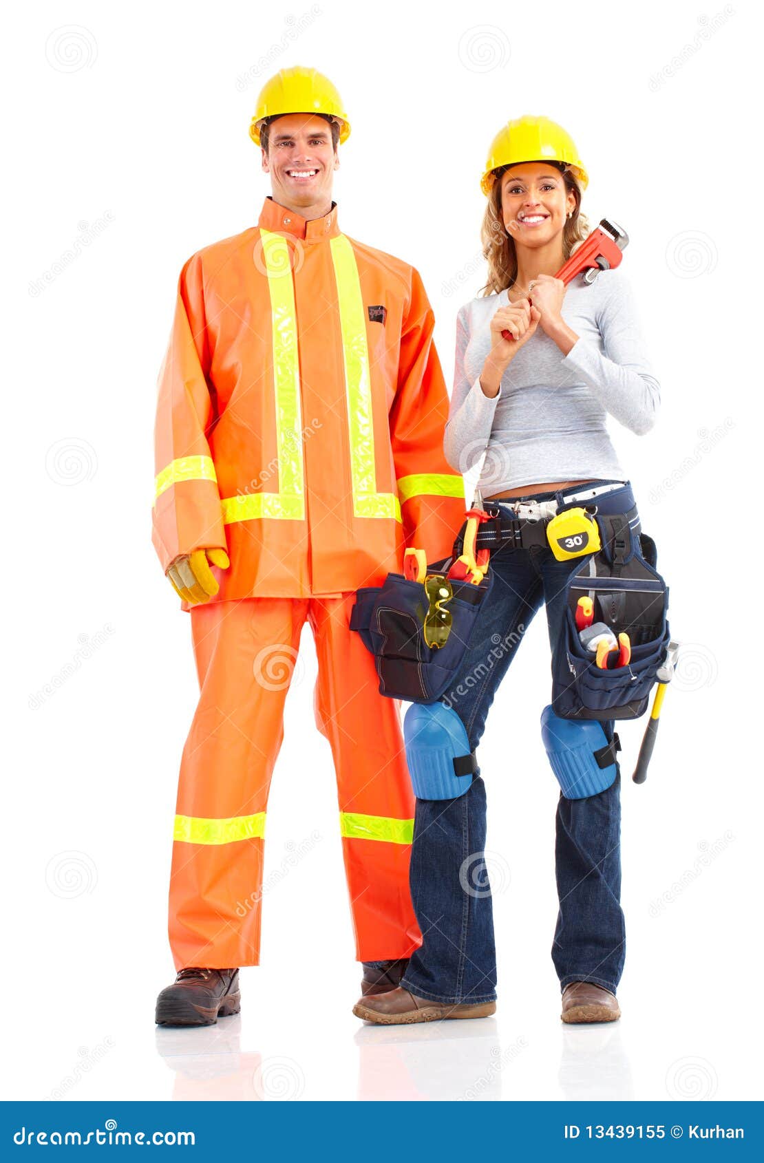 Builder workers stock image. Image of line, engineer - 13439155