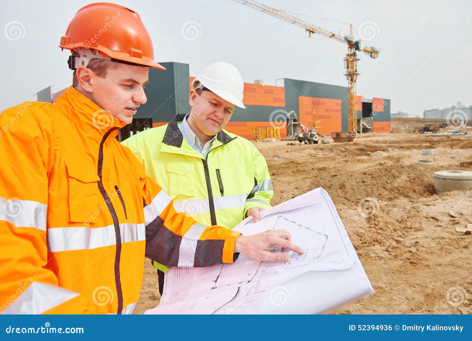 Builder Workers at Construction Site Stock Photo - Image of laborer ...