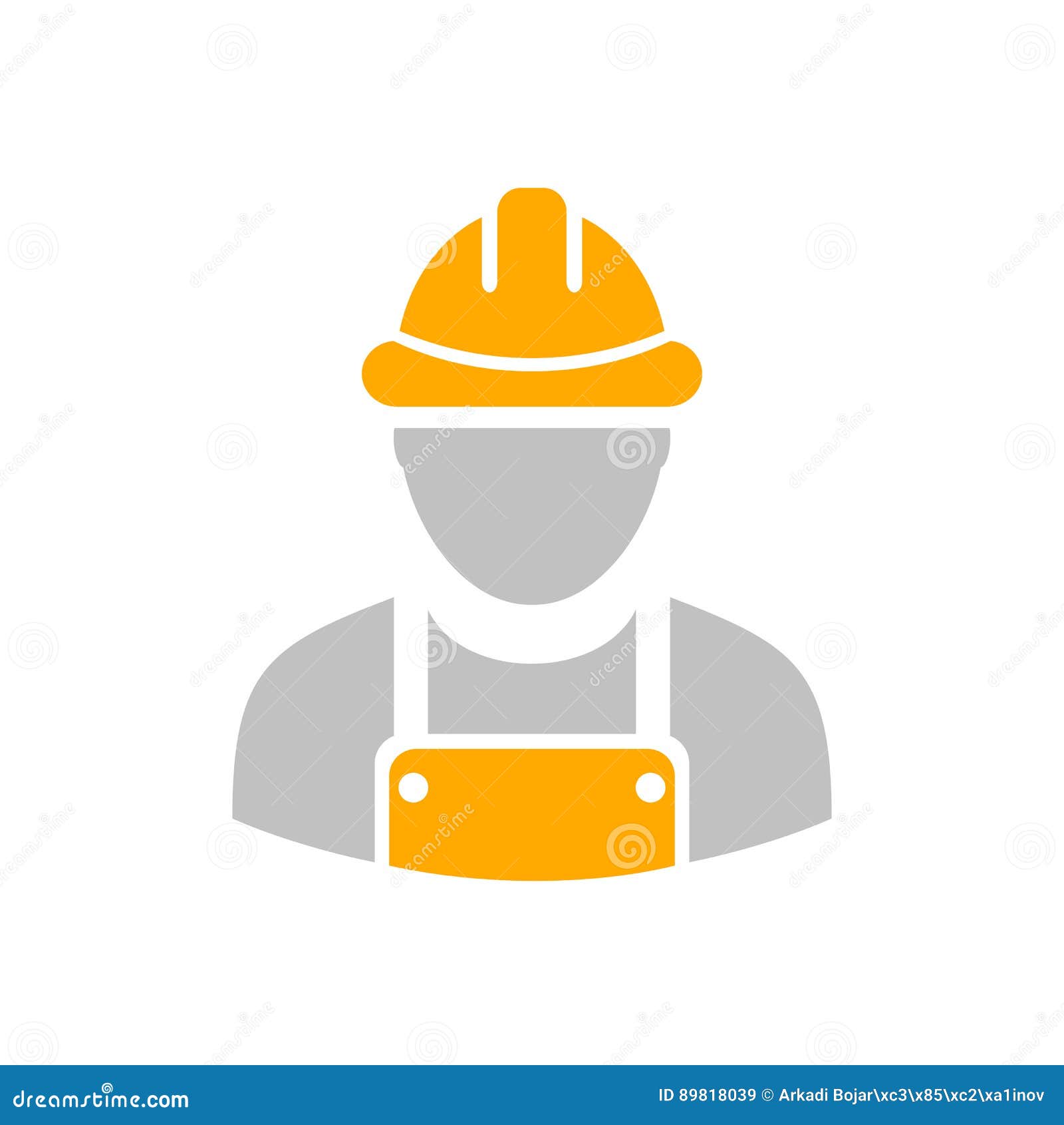 Builder workman icon stock vector. Illustration of engineer - 89818039