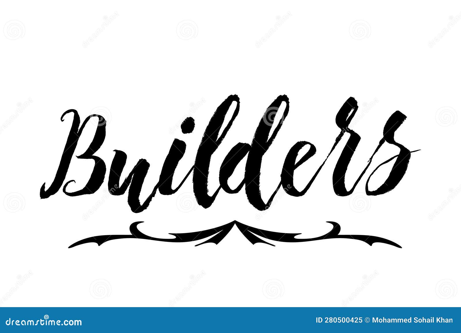 Builders Elegant Grunge Typography Lettering Text Quote Vector Design ...