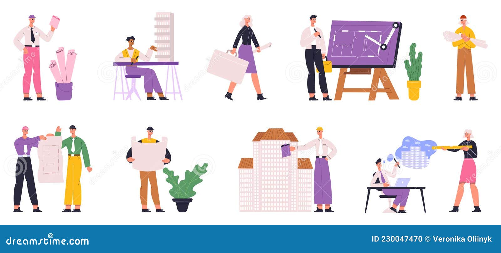 Builders, Engineers, Architects Professional Construction Workers ...