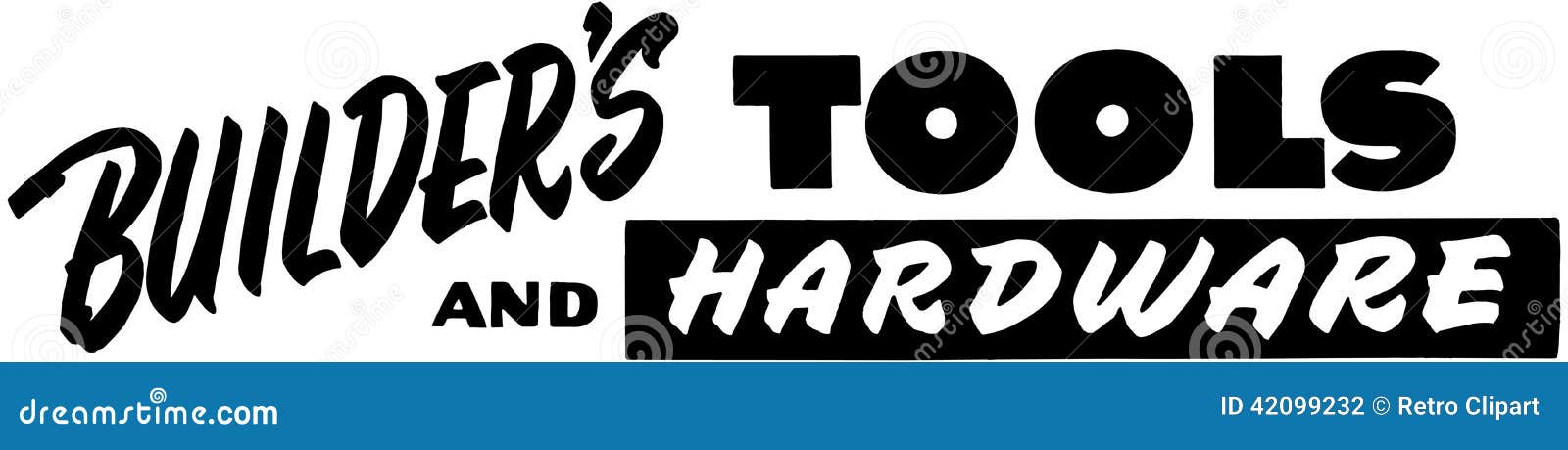 Builders Hardware Sign stock vector. Illustration of headers - 42099232