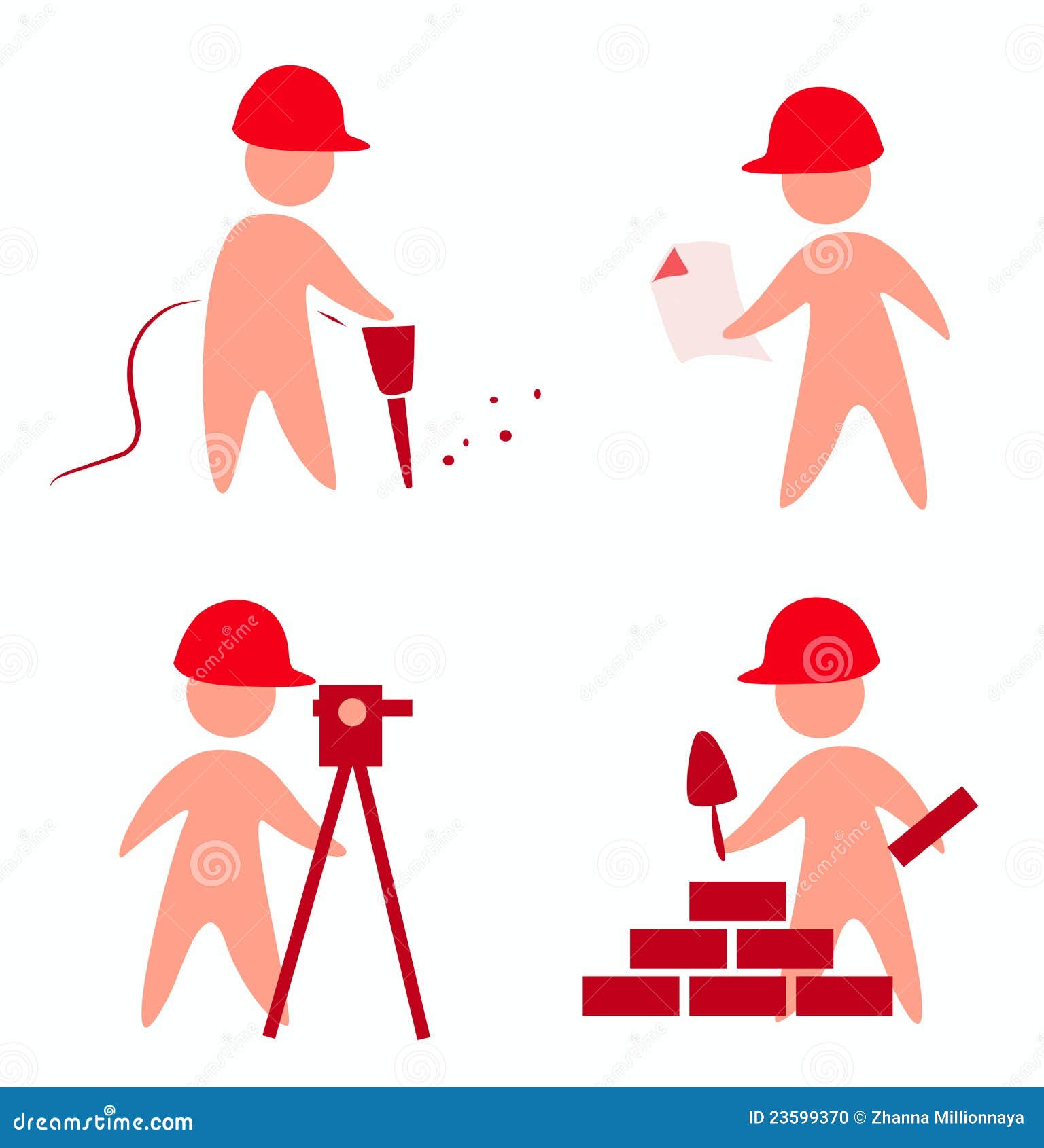 Builders icons stock vector. Illustration of renovation - 23599370