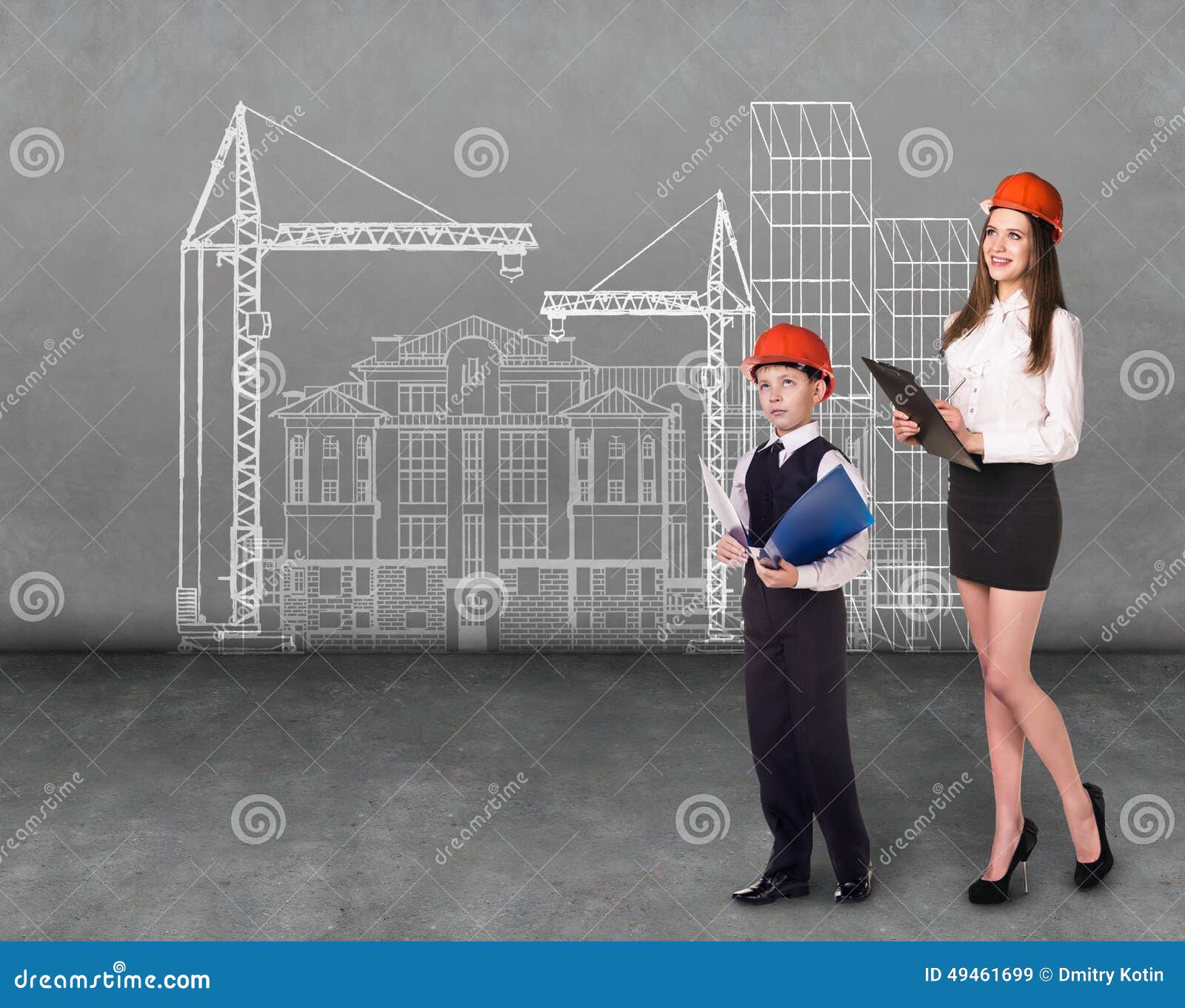 Builders stock illustration. Illustration of engineer - 49461699