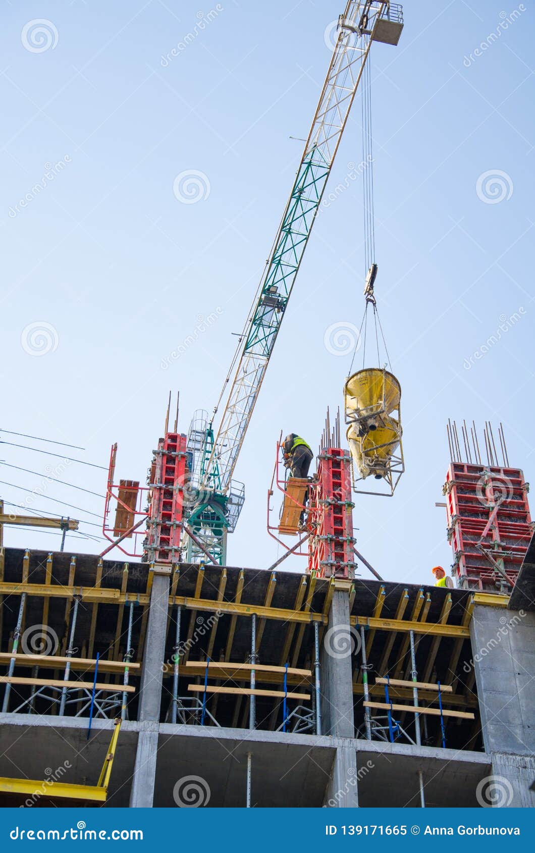 Monolithic Formwork And Concrete Walls Stock Photography ...