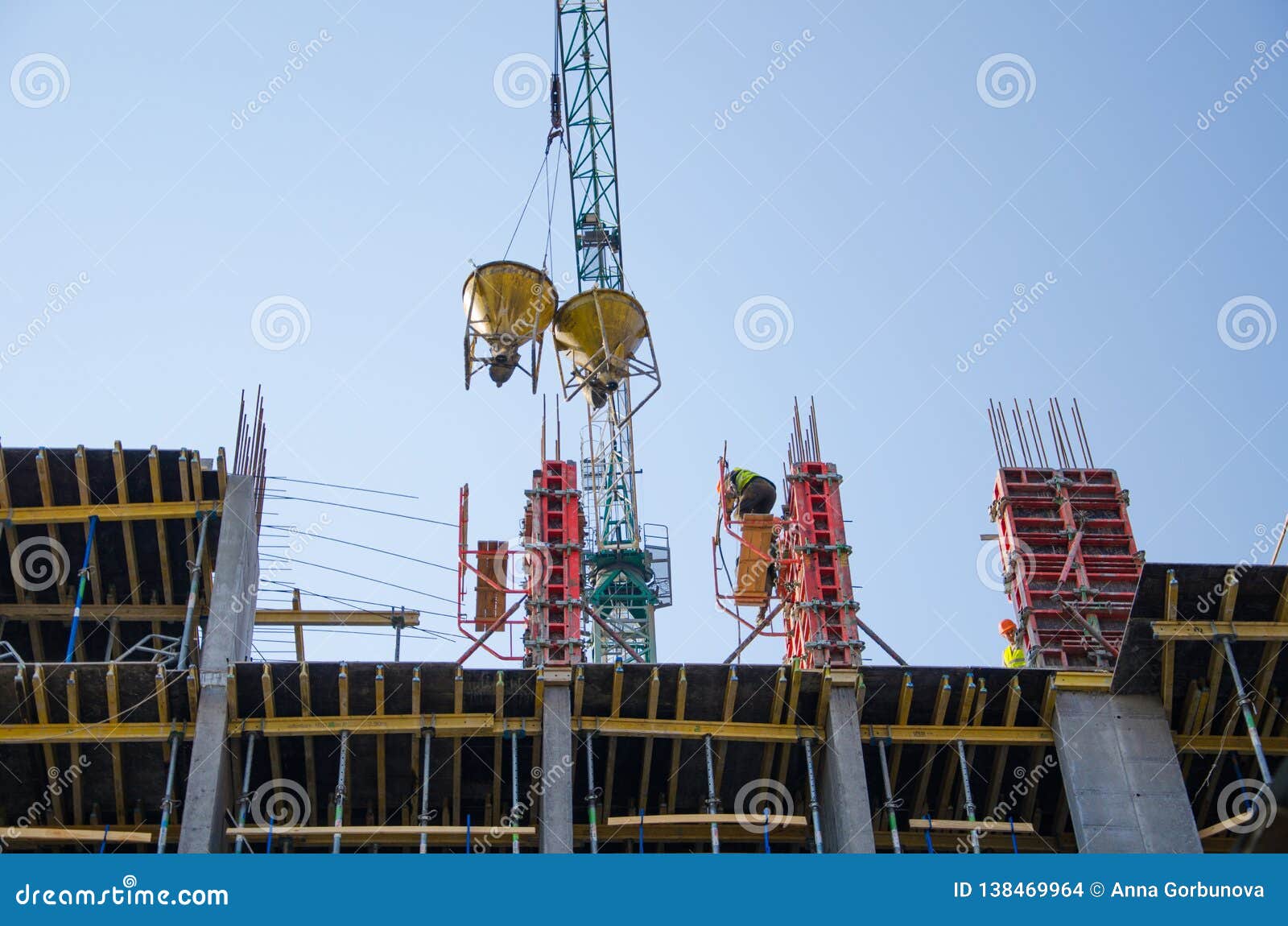 Monolithic Formwork And Concrete Walls Stock Photography ...