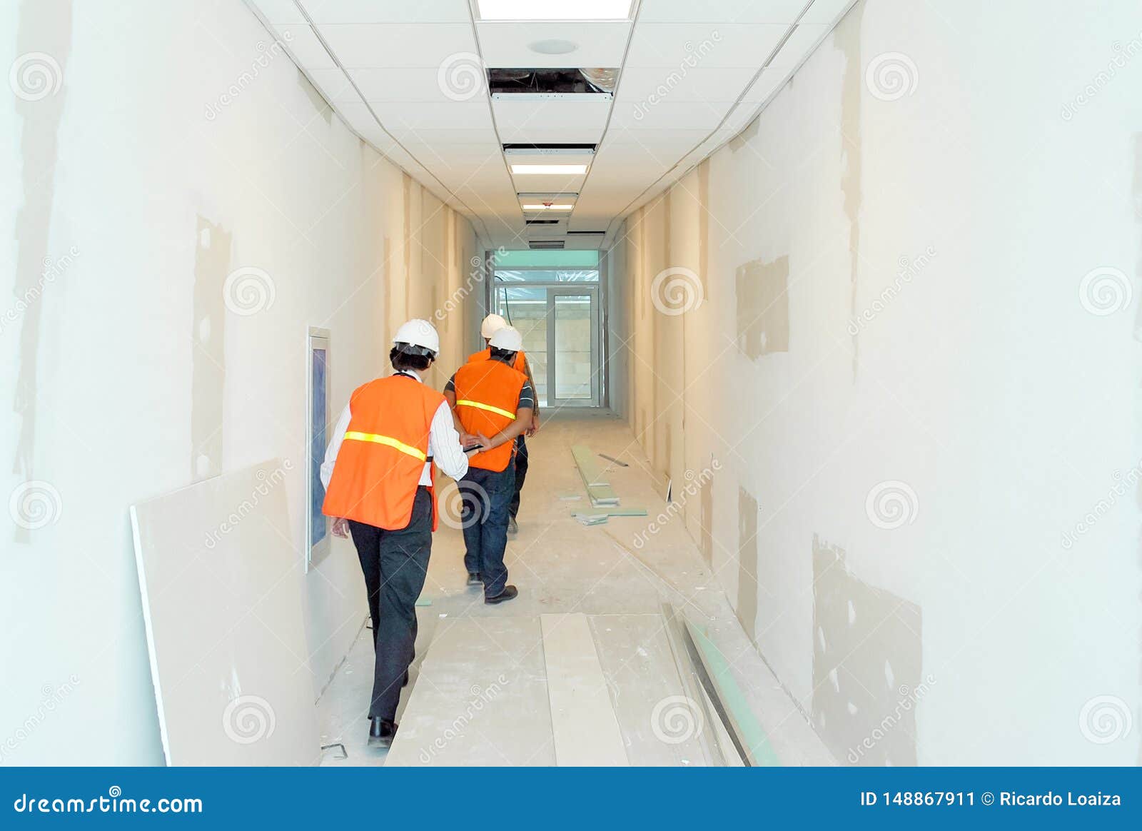 Group of Builders and Architects Supervising the Progress of the Work ...