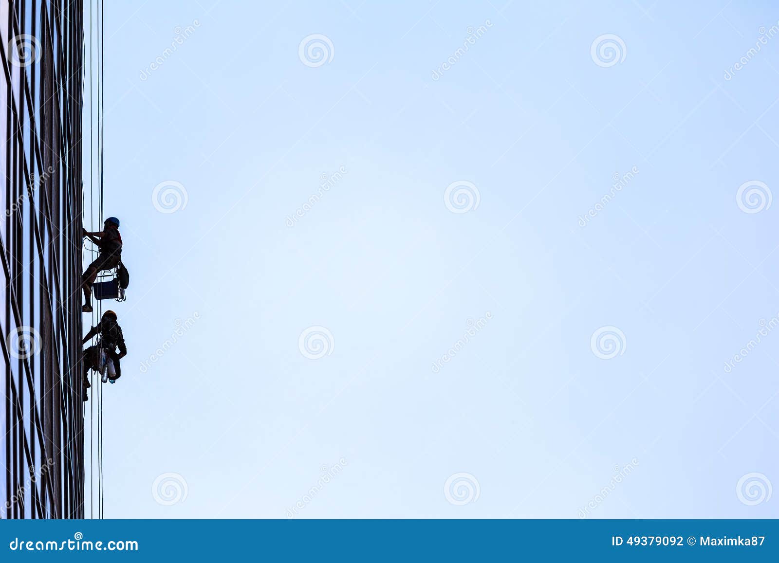 Builders of the Tallest Building in Kiev on High-altitude Works ...