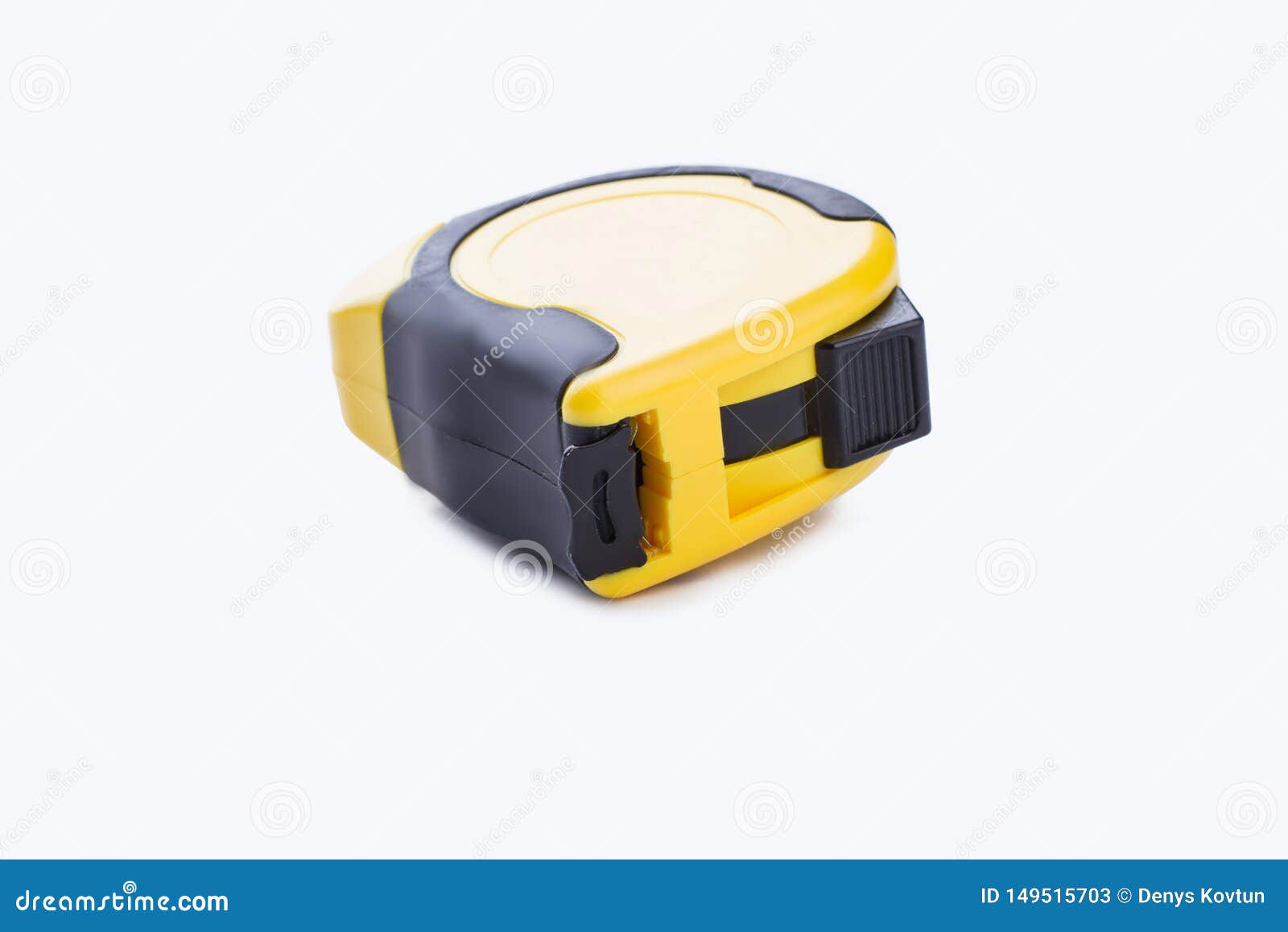 Builders Tape Measure Isolated on White Background. Stock Image - Image ...