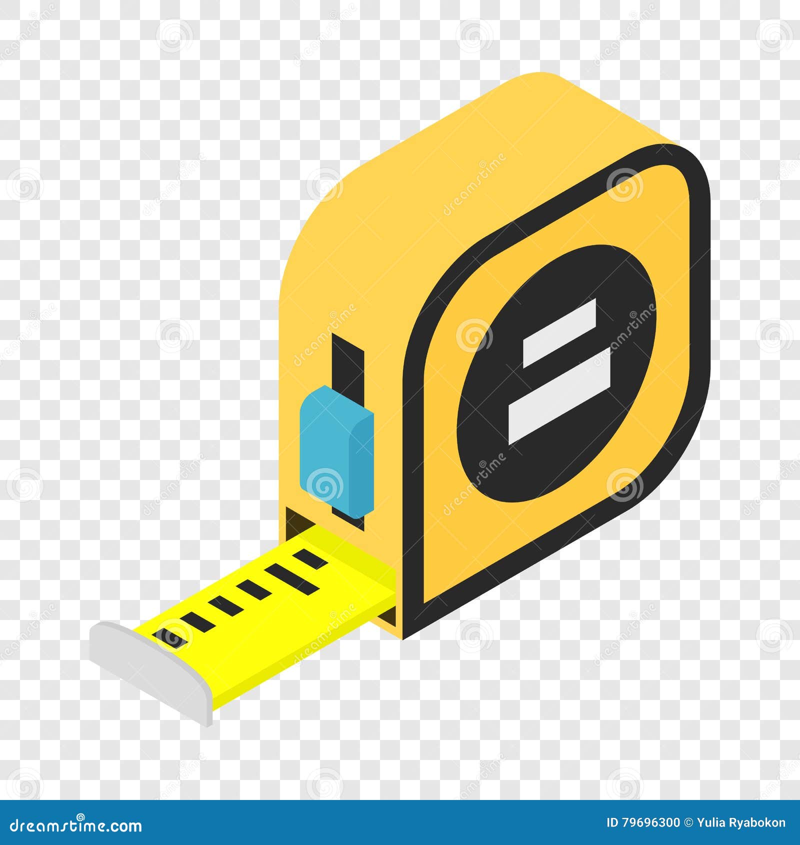 Builders Tape Measure Isometric 3d Icon Stock Vector - Illustration of ...