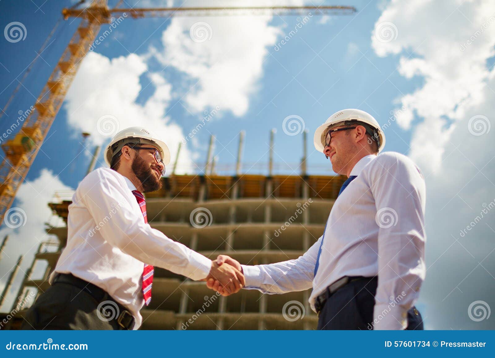 Builders union stock photo. Image of foreman, handshaking - 57601734