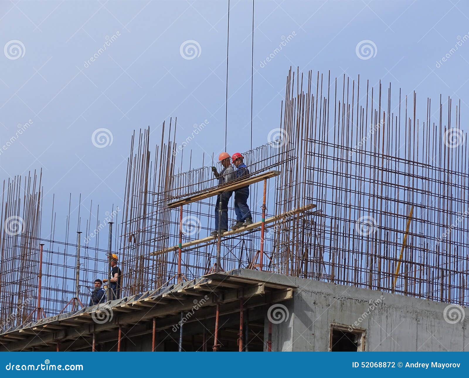 Builders are Working at a Construction Site Editorial Photography ...
