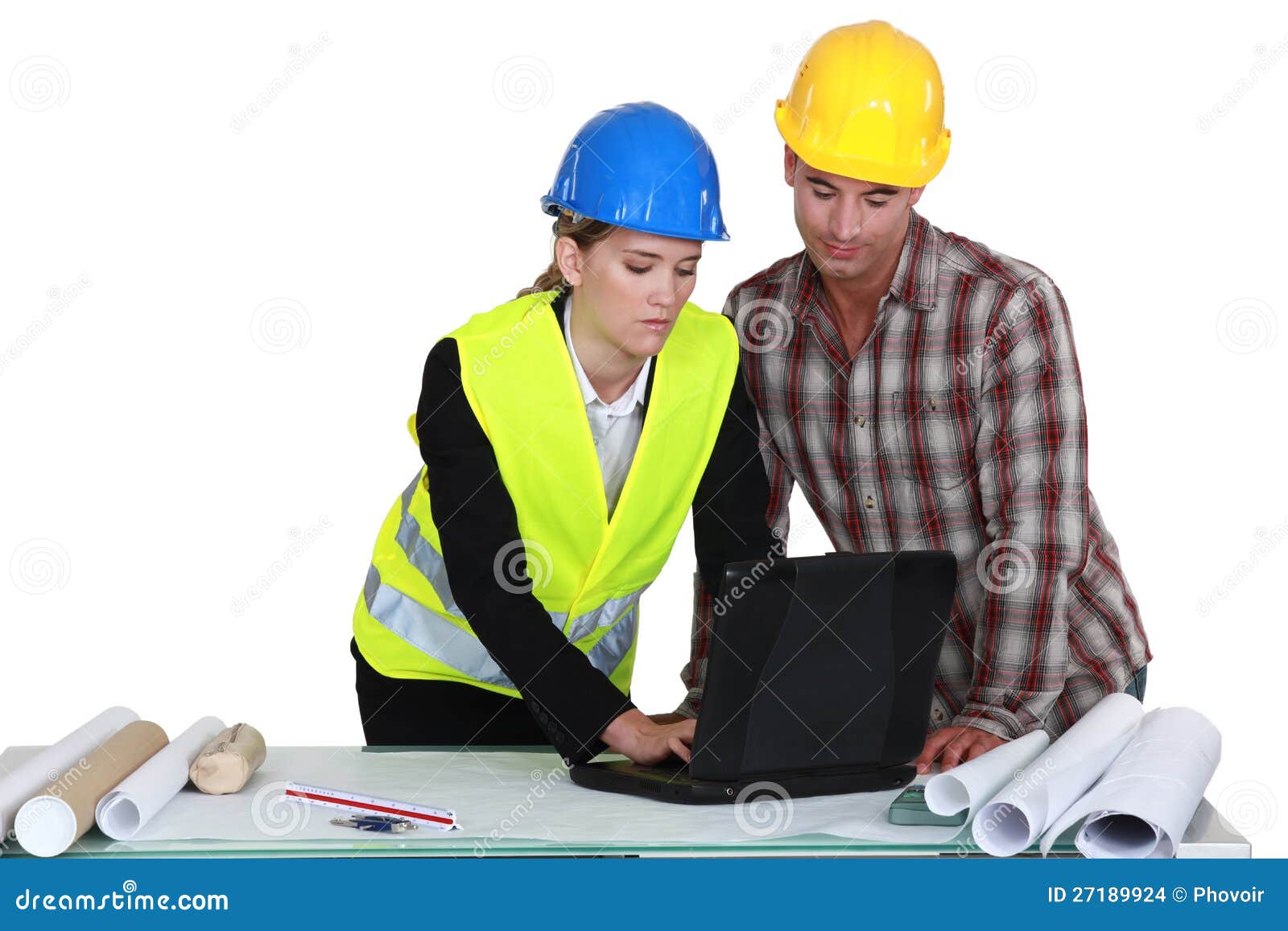 Builders working together stock photo. Image of architect - 27189924