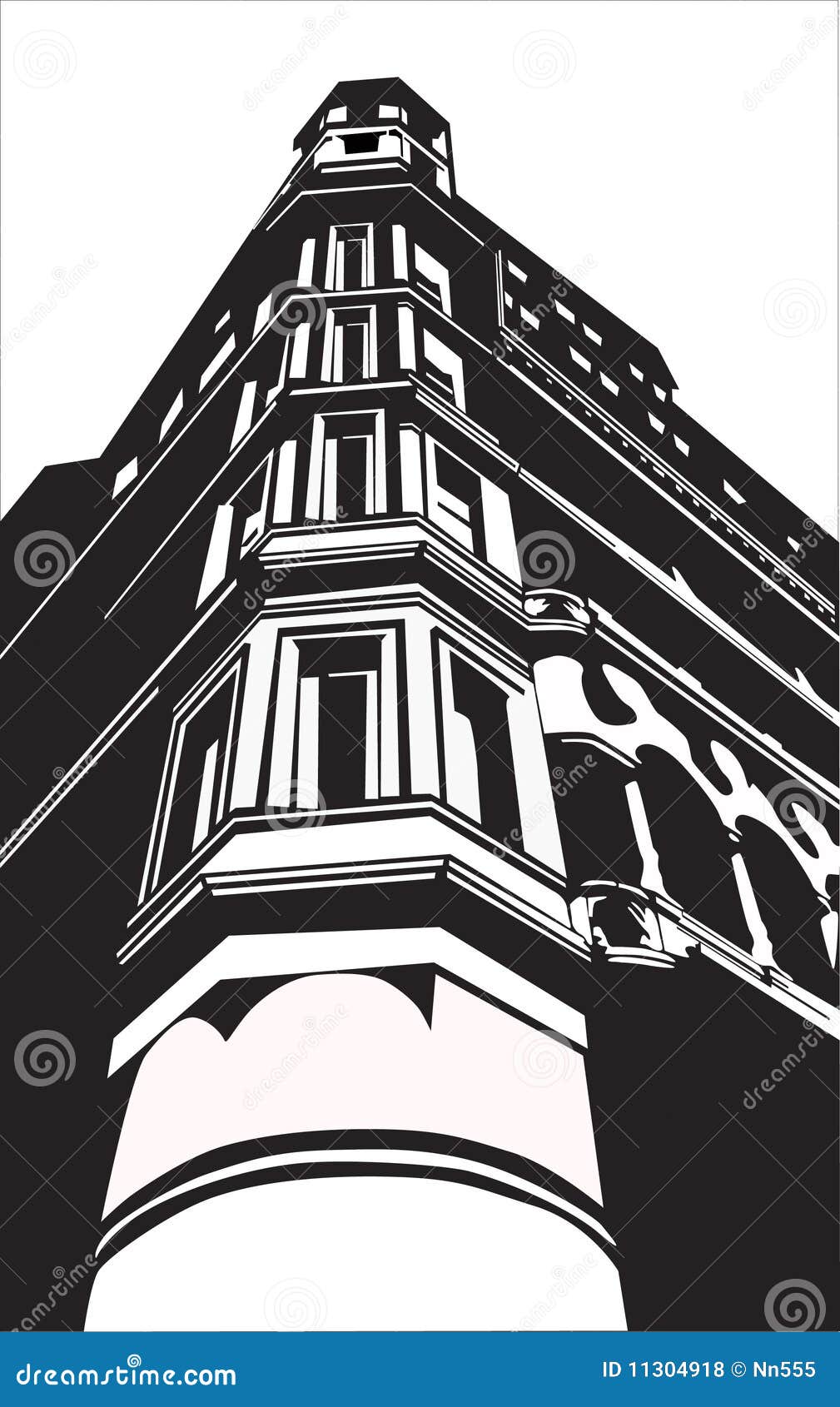 Building stock vector. Illustration of outline, curves - 11304918