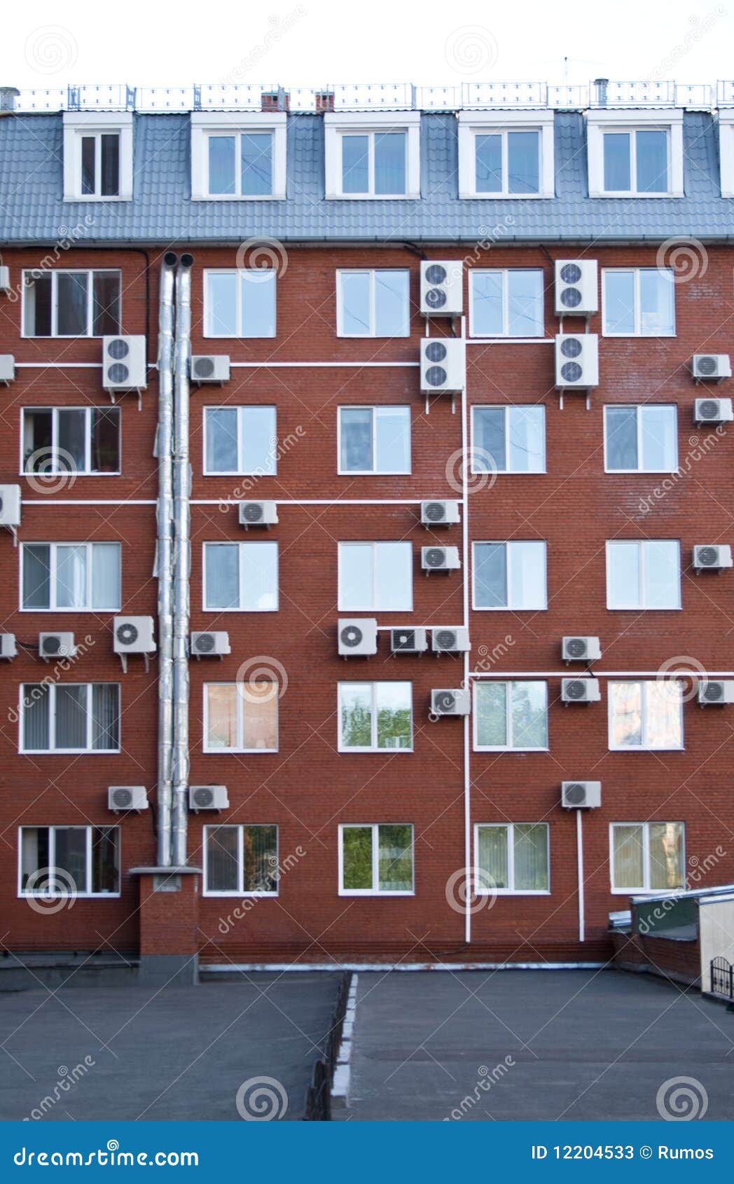 Building in 6 floors stock image. Image of pump, business - 12204533