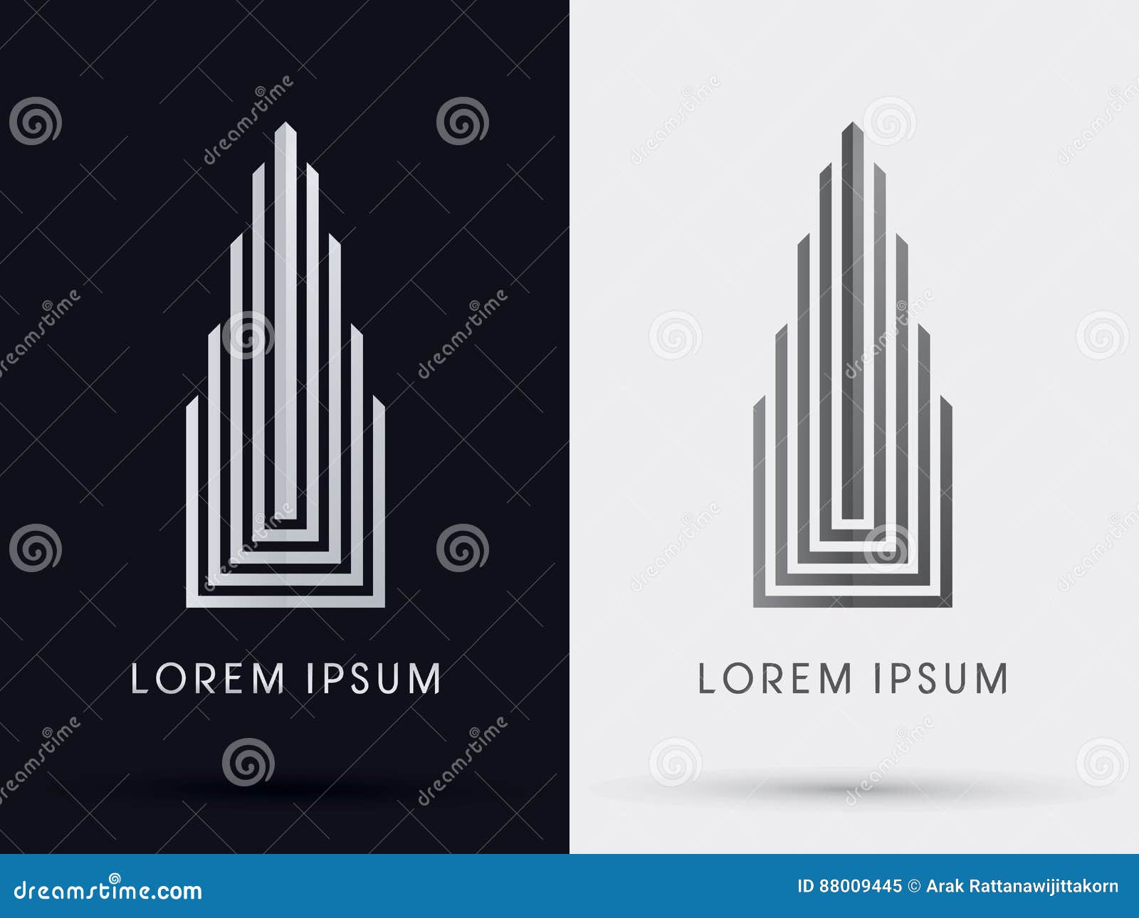 Building abstract icon stock vector. Illustration of high - 88009445