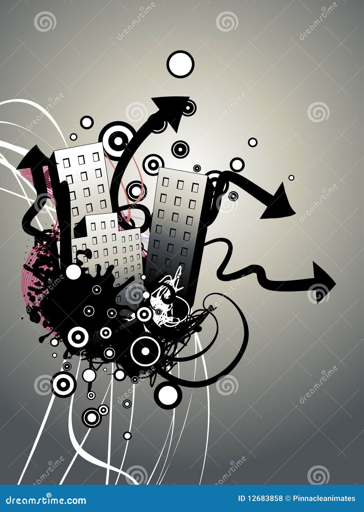 Building Abstract Vector stock vector. Illustration of metropolis ...