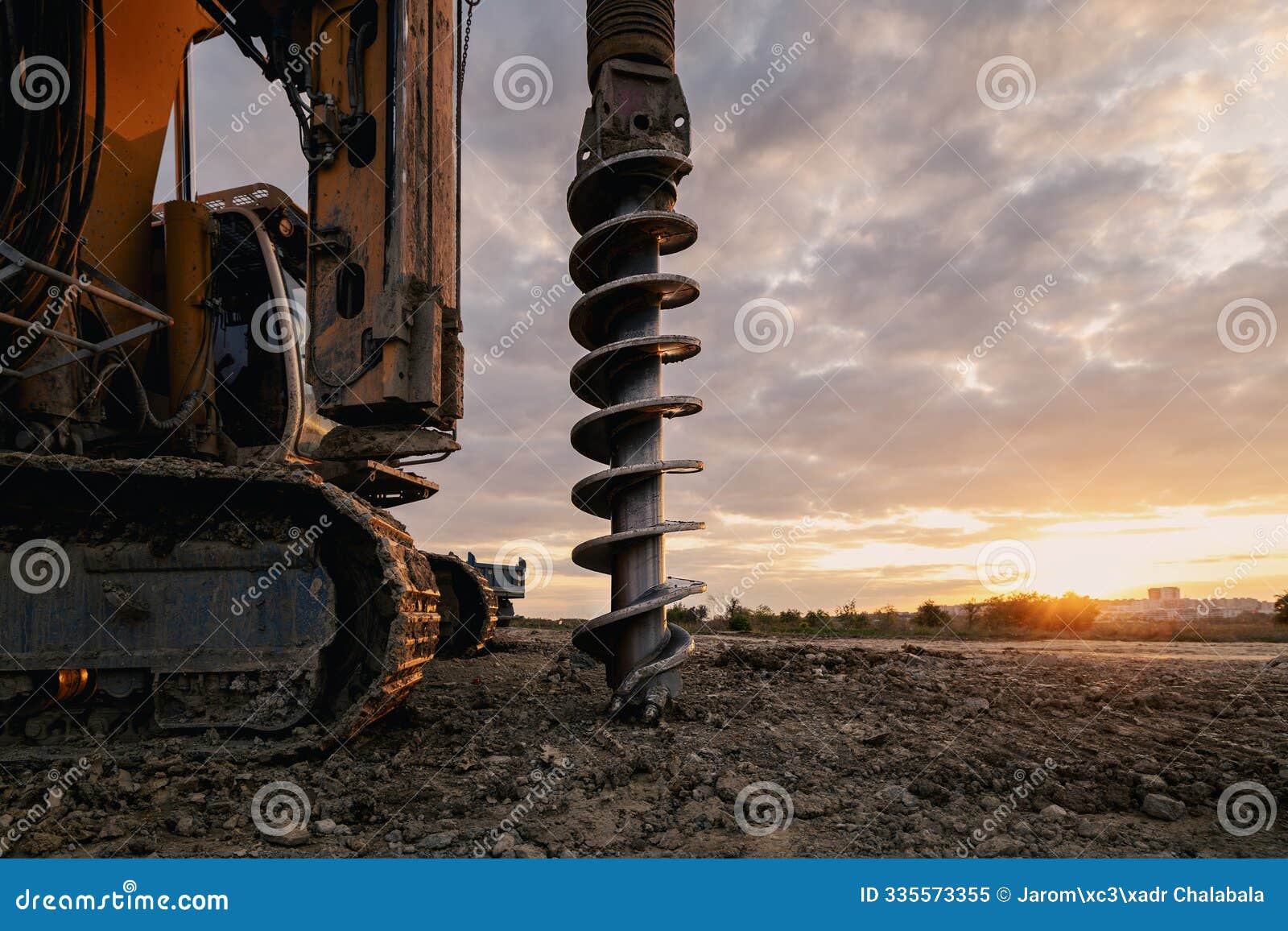 Borehole Building Construction With Foam Insulation. Stock Photography ...