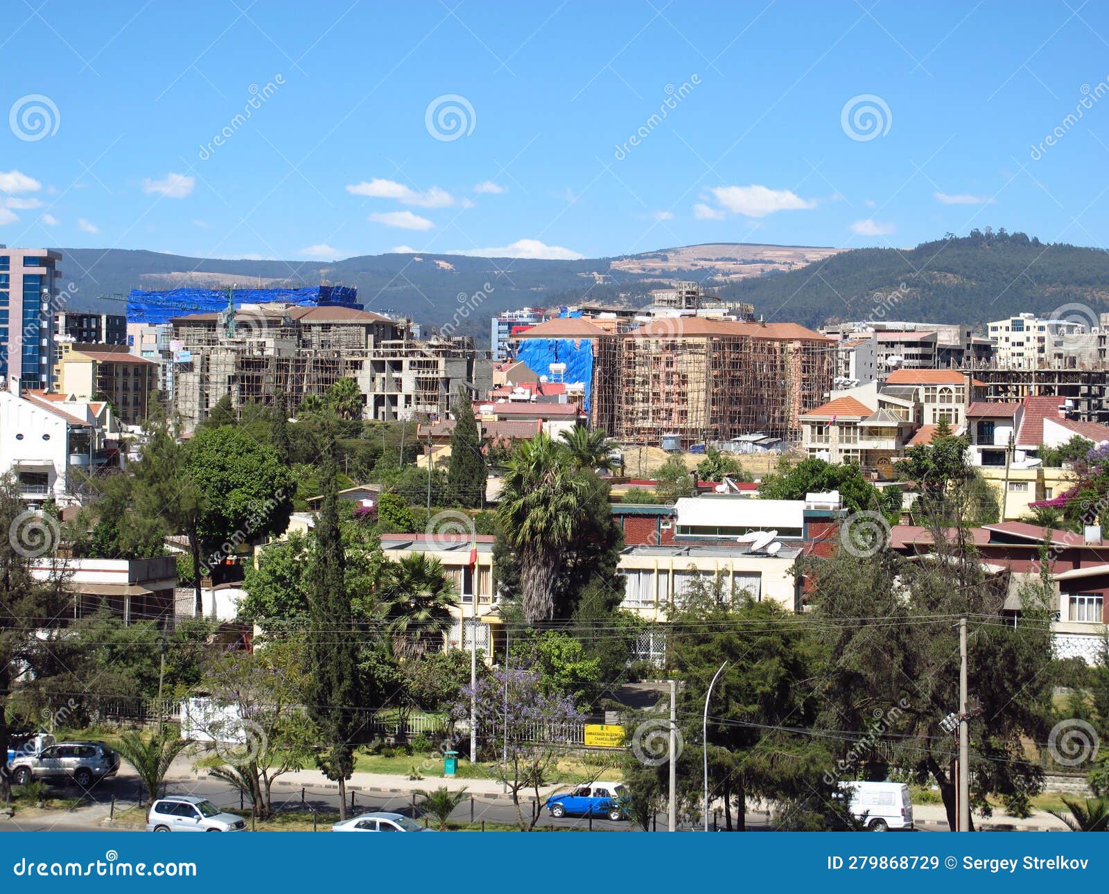 The New Building in Addis Ababa, Ethiopia Stock Image - Image of ...