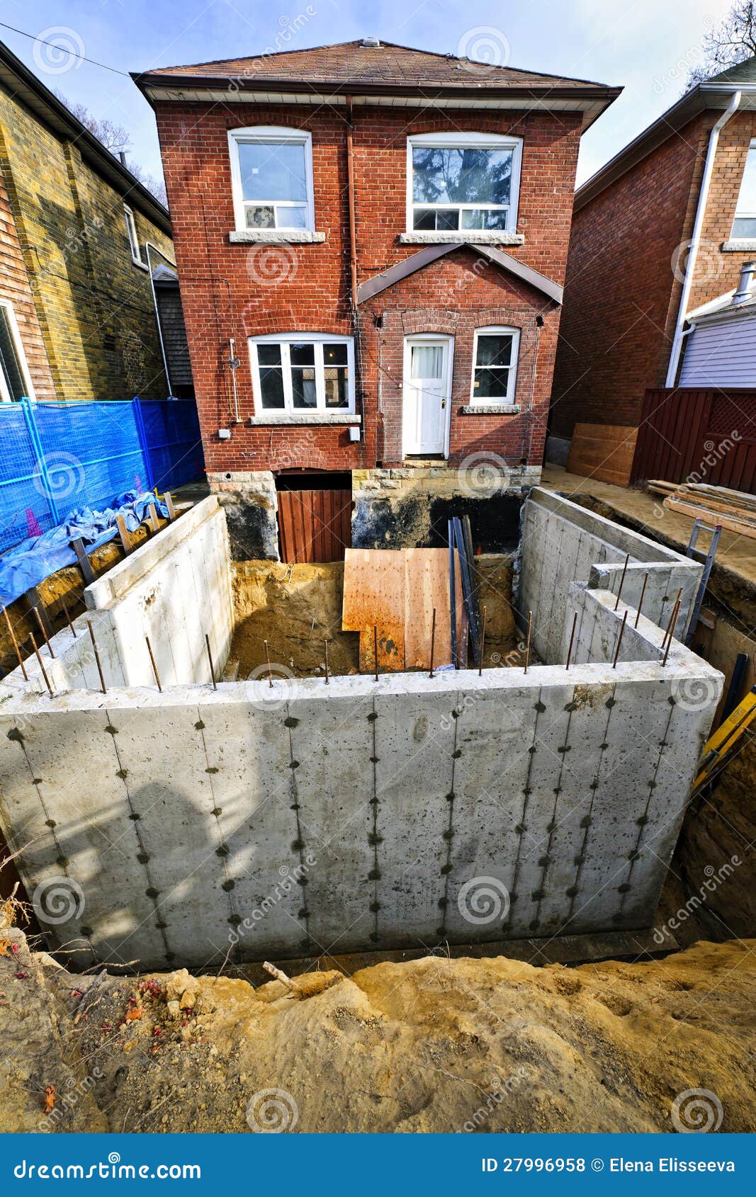 Building addition to home stock photo. Image of private - 27996958