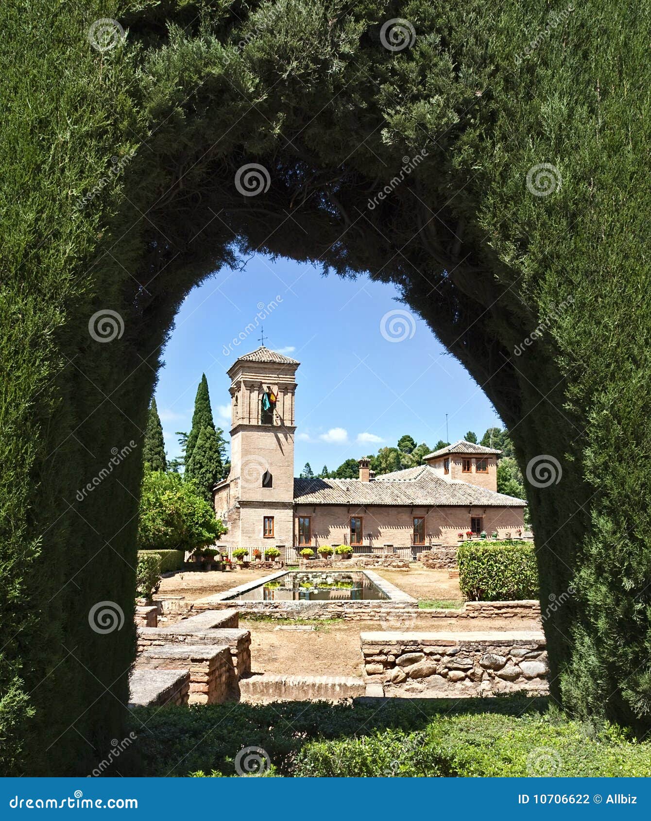 Building of Alhambra stock photo. Image of arch, architectural - 10706622