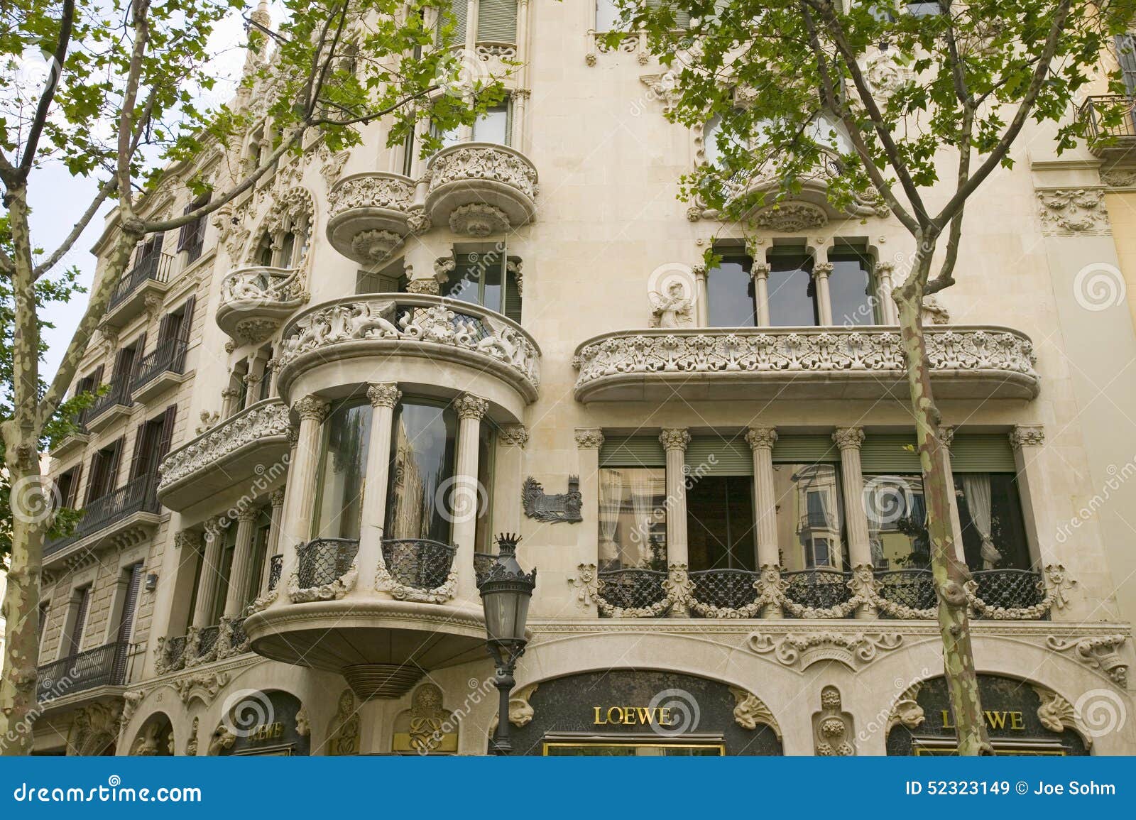 Building by Antoni Gaudi, Barcelona, Spain Editorial Stock Image ...