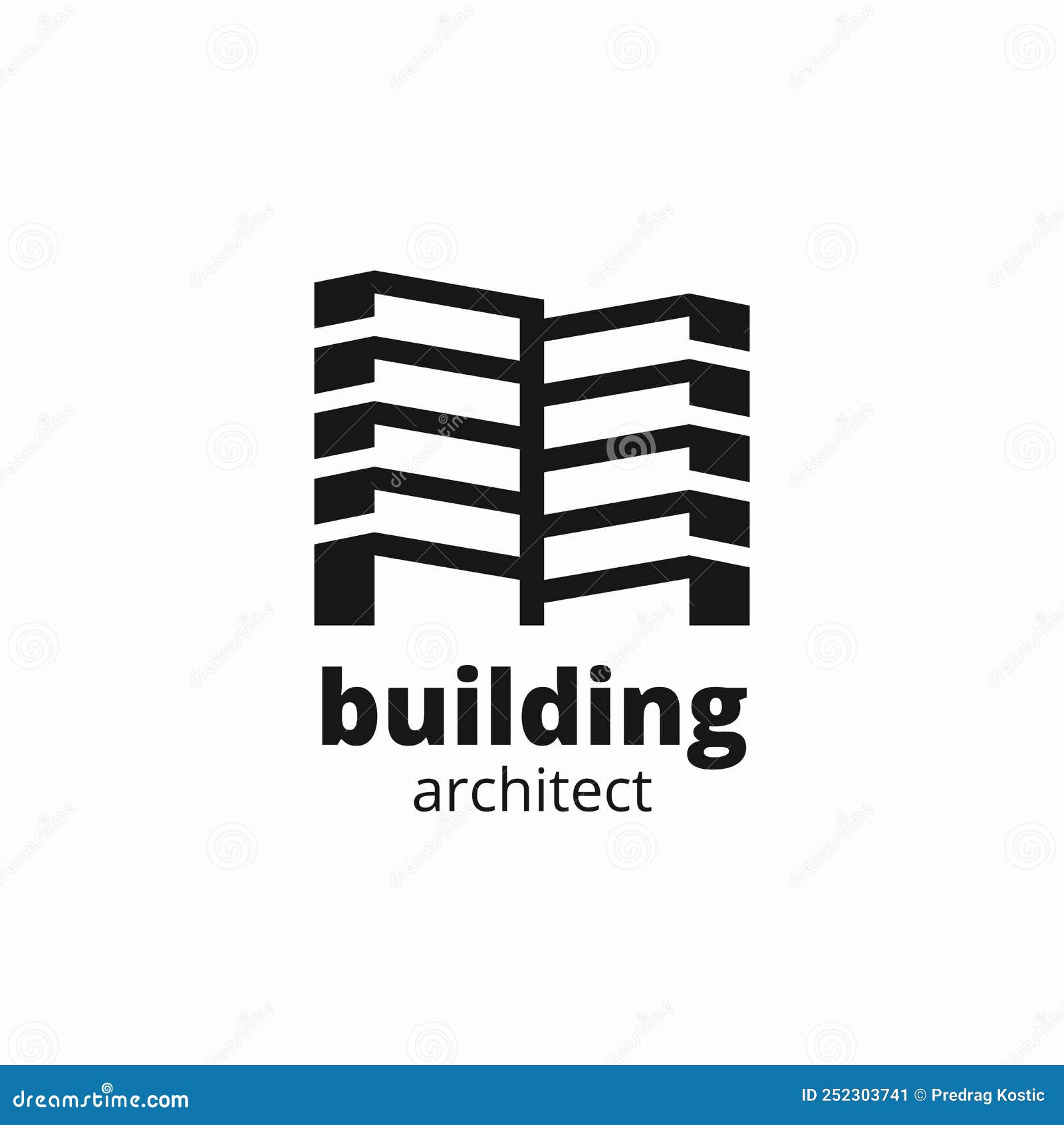 Building architect logo stock illustration. Illustration of ...