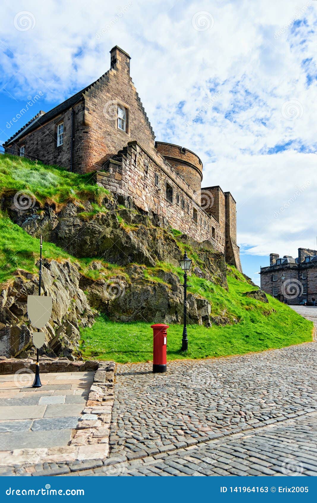 Building Architecture of Edinburgh Castle in Scotland Stock Image ...