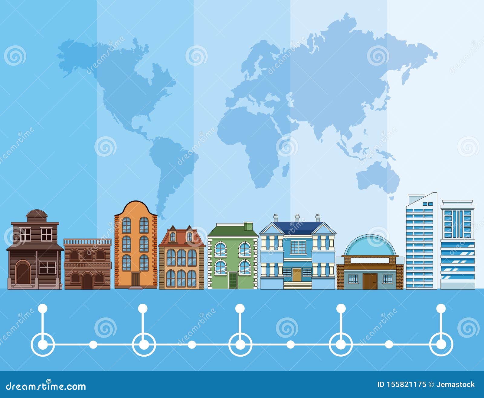 Architecture Evolution Cartoon Vector Concept | CartoonDealer.com ...