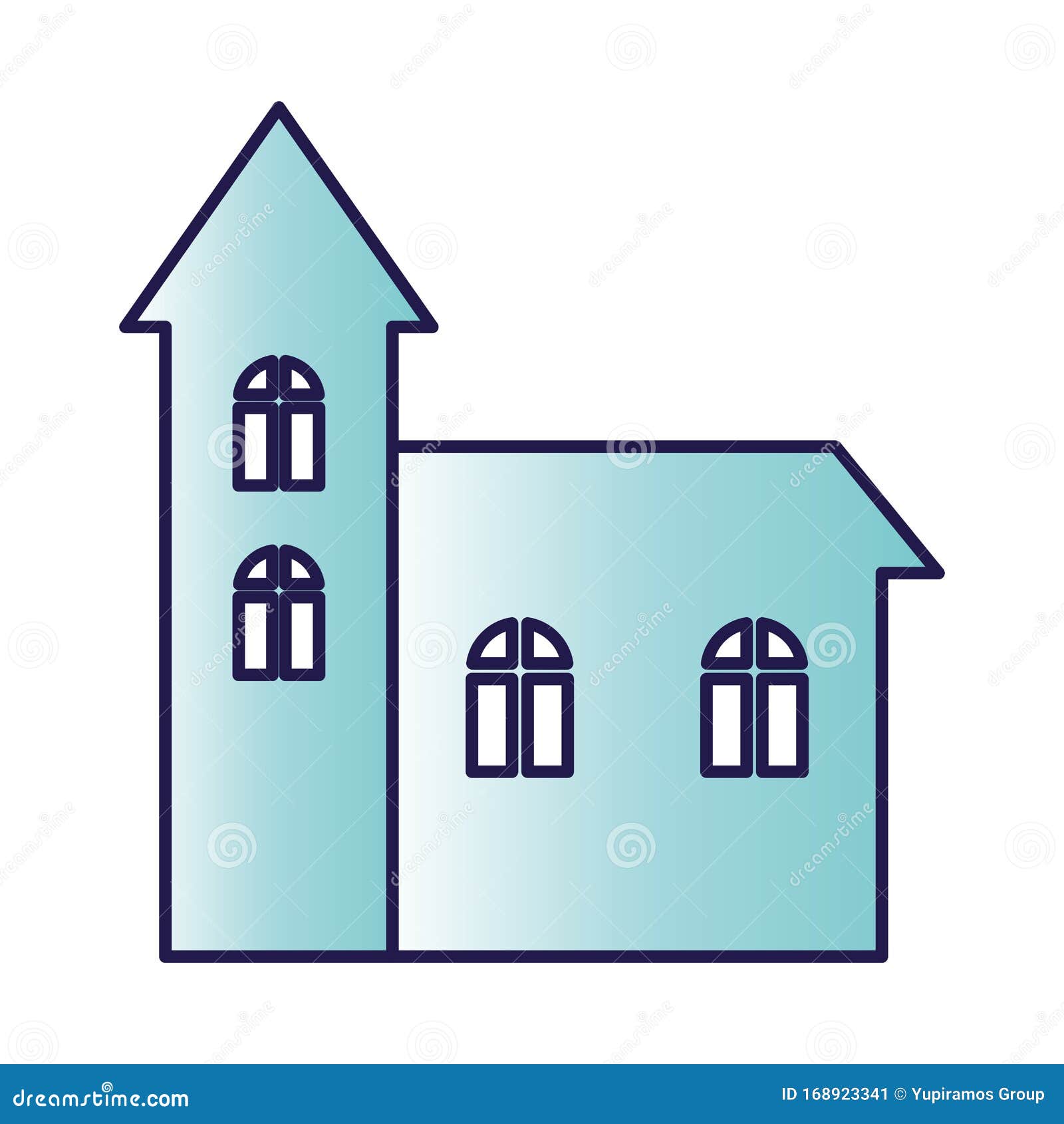 Building Architecture Facade Gradient Design Stock Vector ...