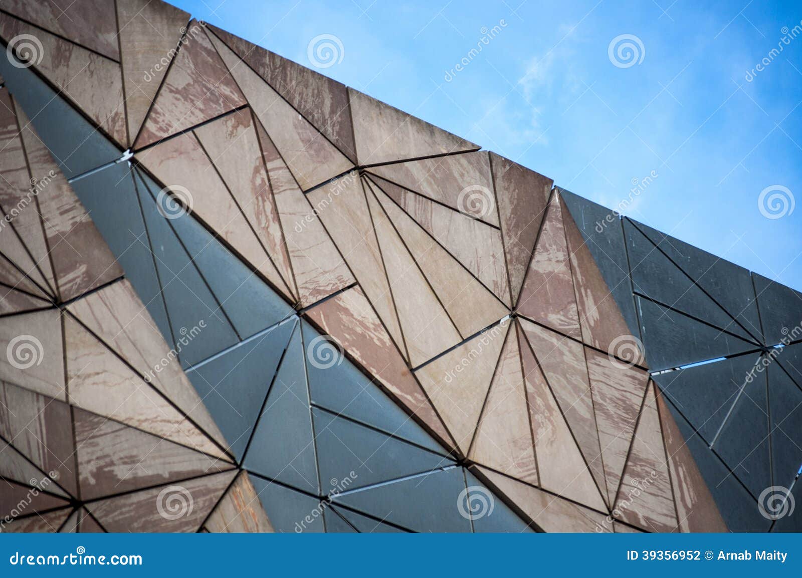 Building Architecture Pattern in Melbourne Stock Photo - Image of ...