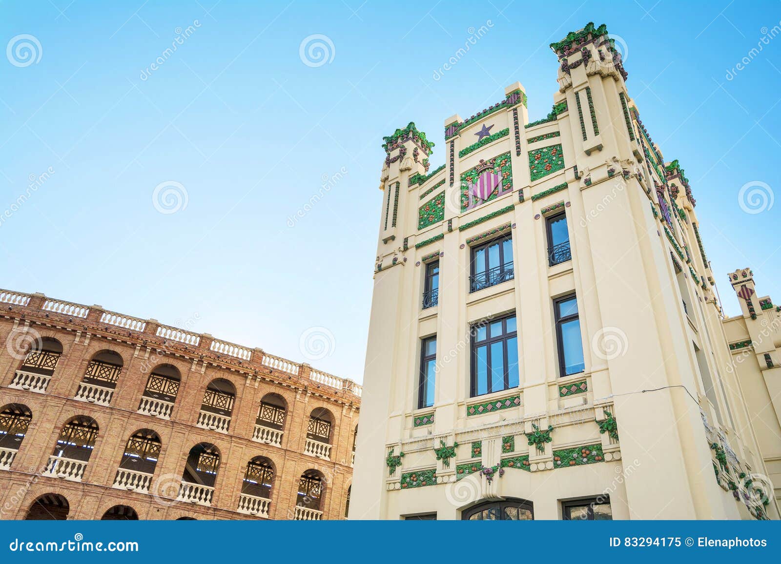 Building Architecture in Valencia Stock Image - Image of city, famous ...