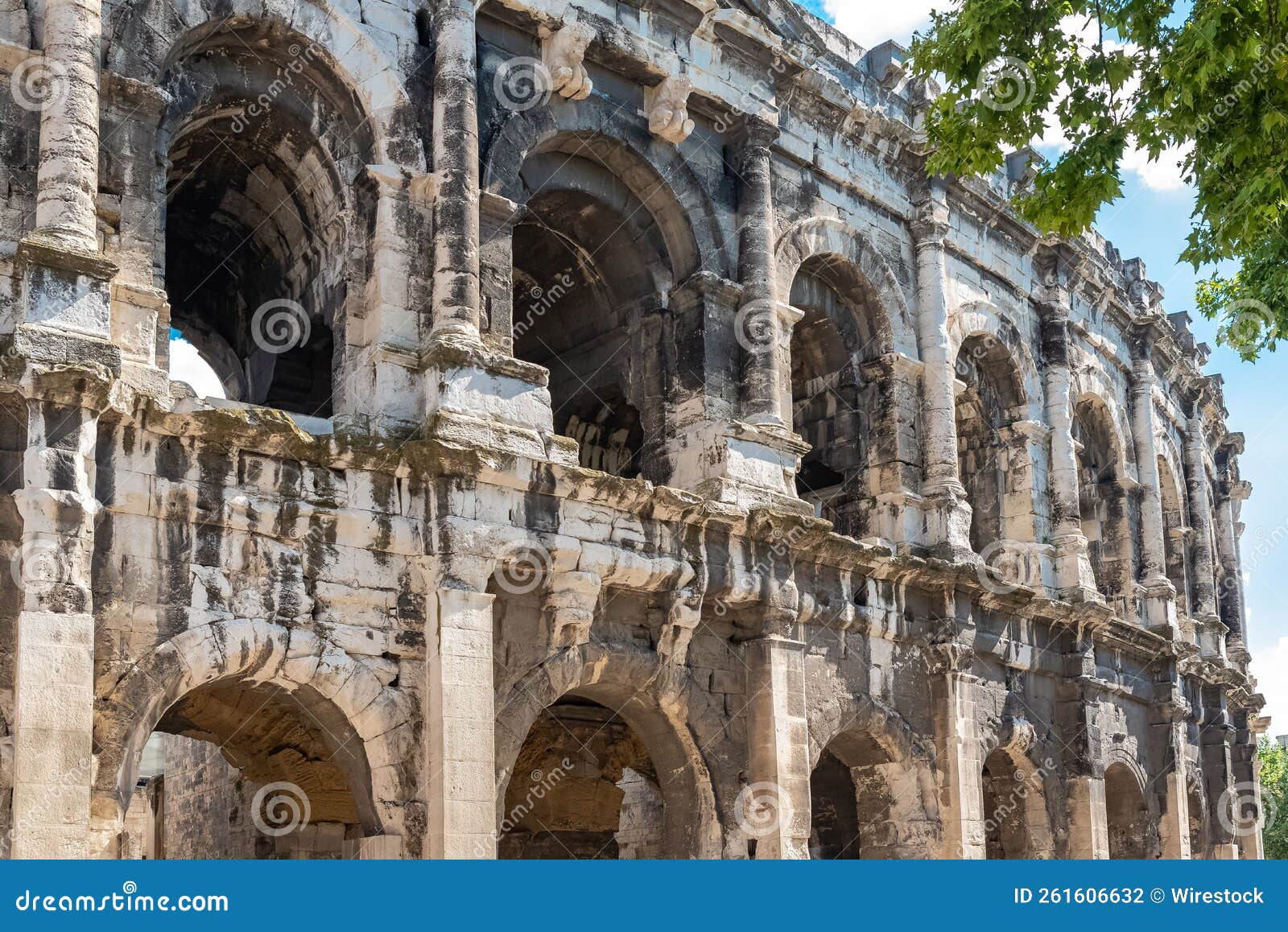 Building Arena Facade in the City of Paris Stock Photo - Image of ...