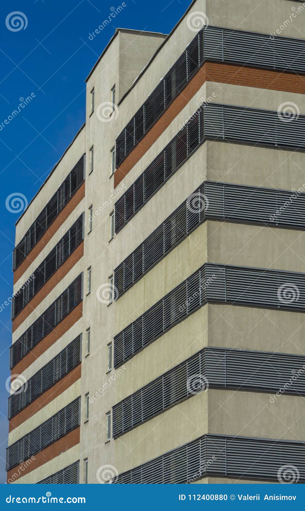 Building with Bars on the Windows Stock Photo - Image of windows ...