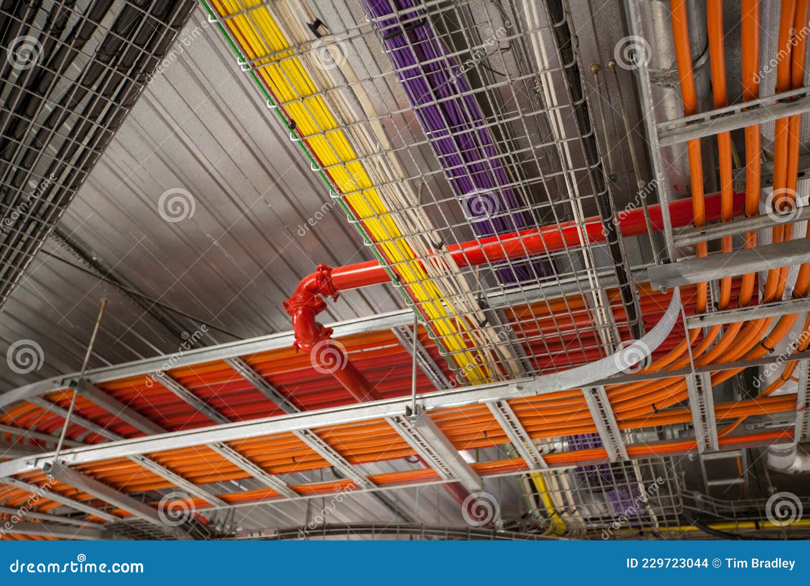 Building Basement Infrastructure Cable Runs and Wiring for Building ...