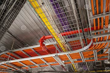 Building Basement Infrastructure Cable Runs and Wiring for Building ...