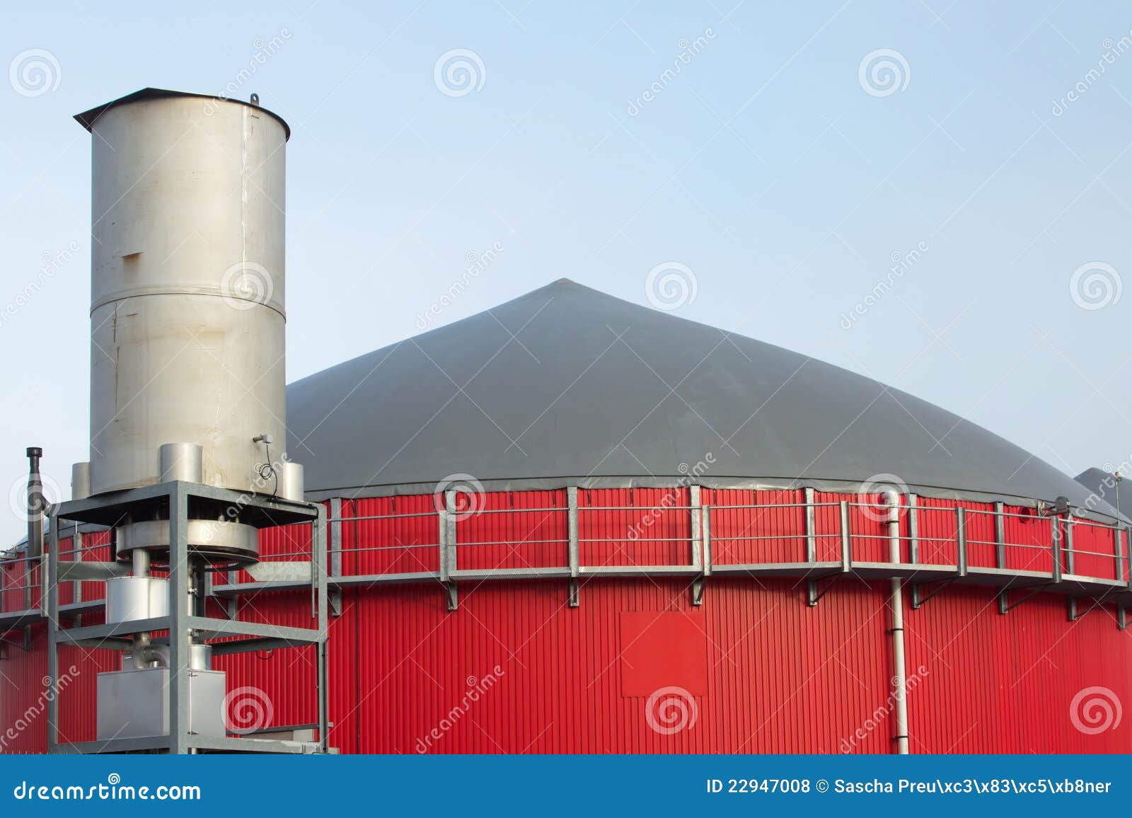 Building of a Bio Gas Plant Stock Photo - Image of environment ...